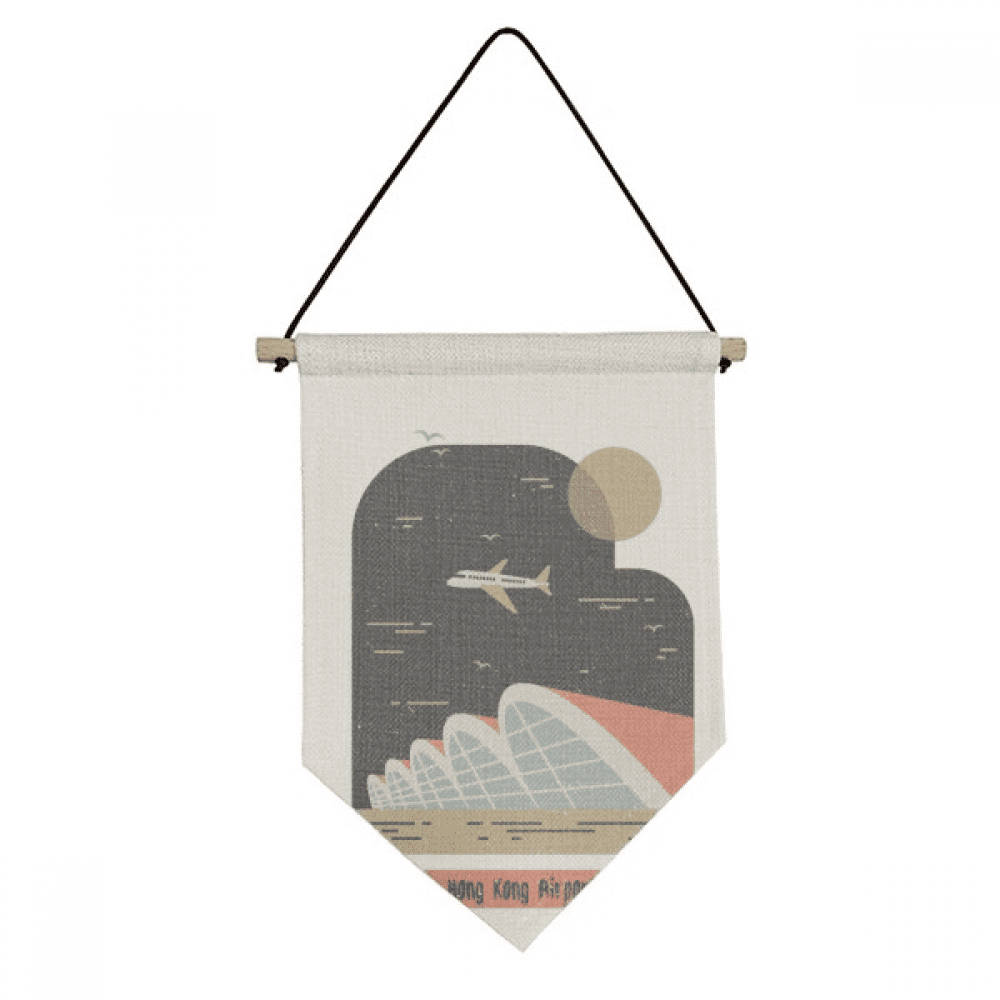 Hong Kong International Airport Canvas Flag Hanging Wall Art Decor ...