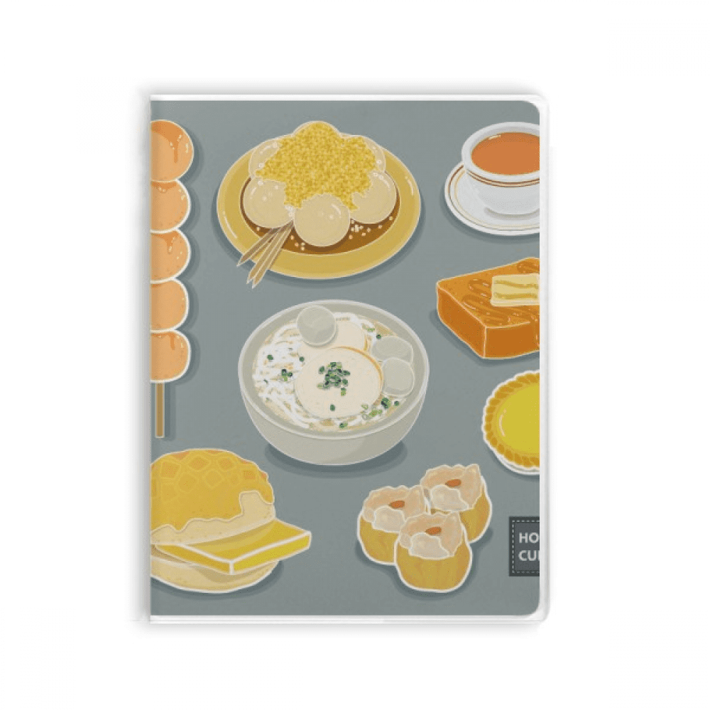 Hong Kong Local Cuisine Food Notebook Gum Cover Diary Soft Cover ...
