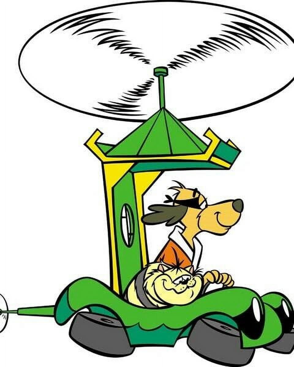 Hong Kong Phooey 1974 animated TV Phooey & Spot ride in copter car 8x10 ...