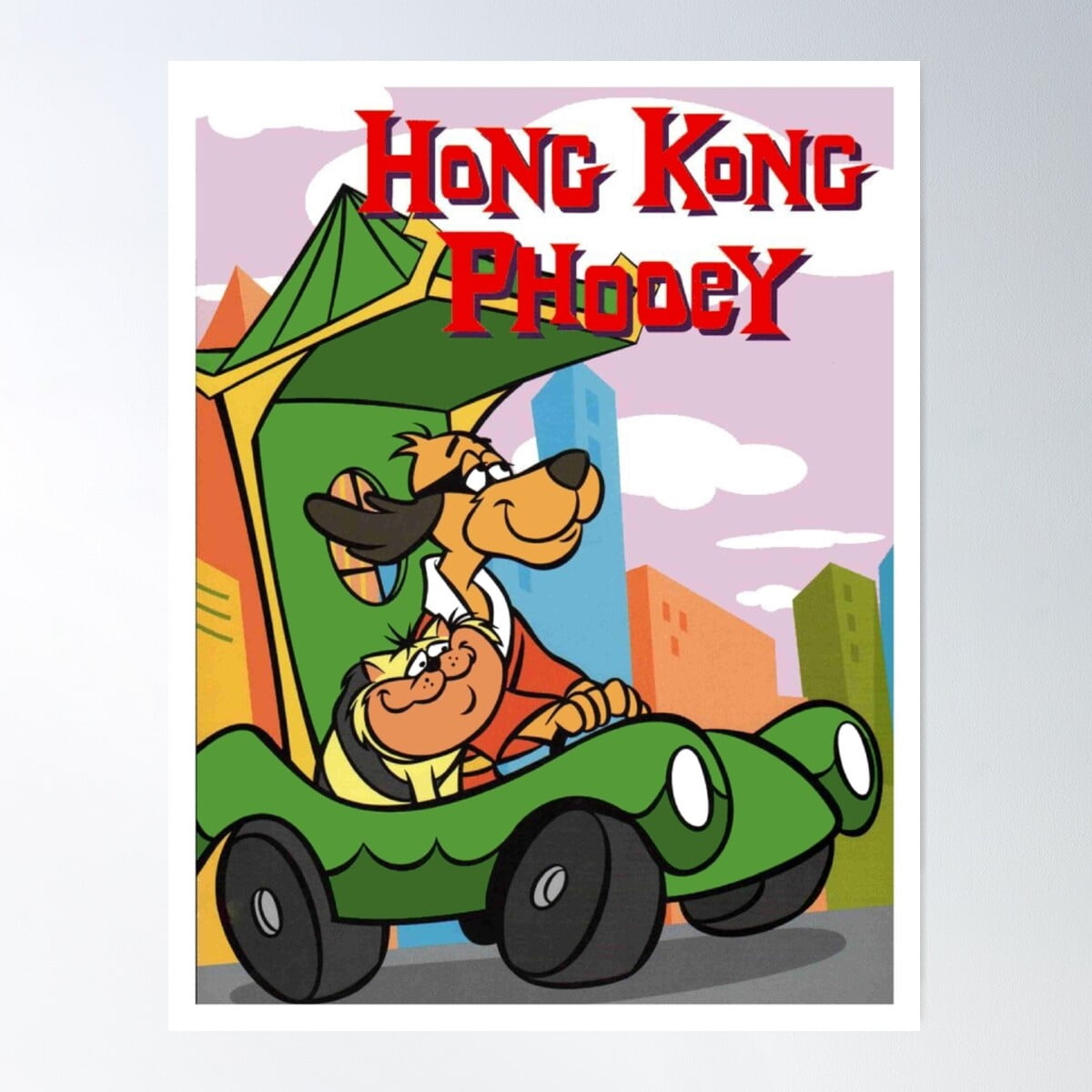 Hong Kong Phooey : Vintage Super Dog In Car Karate Abstract Character ...