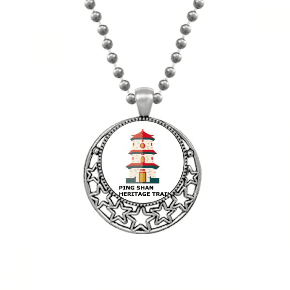 Hong Kong Shan Heritage Art Deco Fashion Necklaces Pendant Retro Moon ...