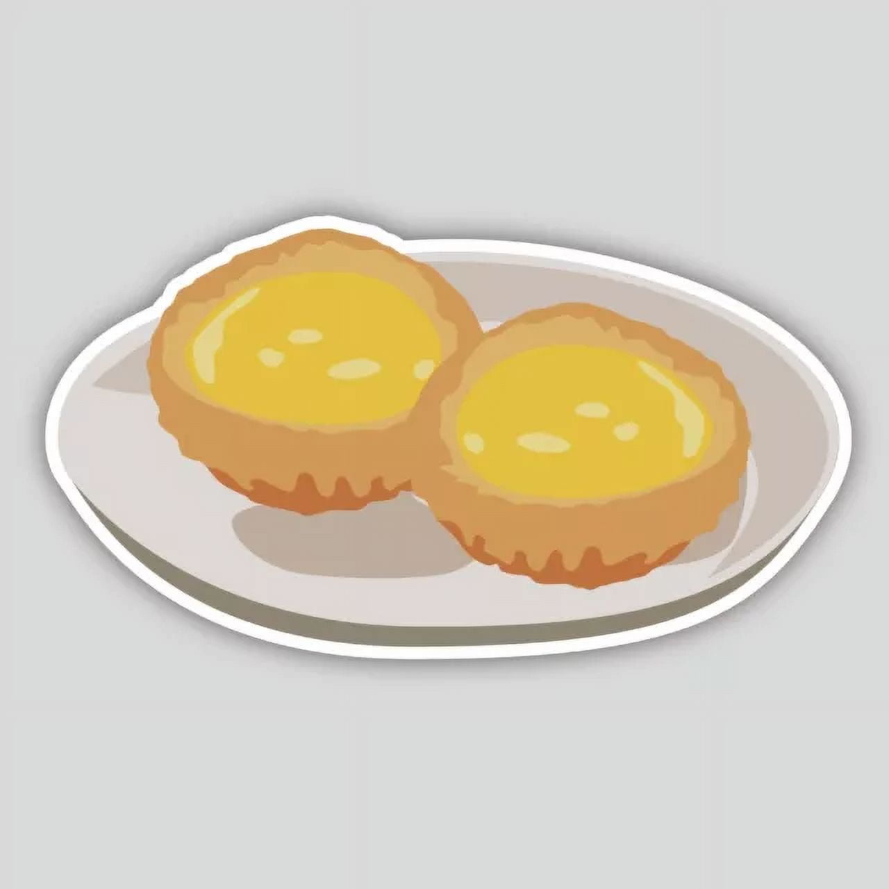 Hong Kong Style Egg Tarts Custard Dessert Dim Sum Food Sticker Phone ...