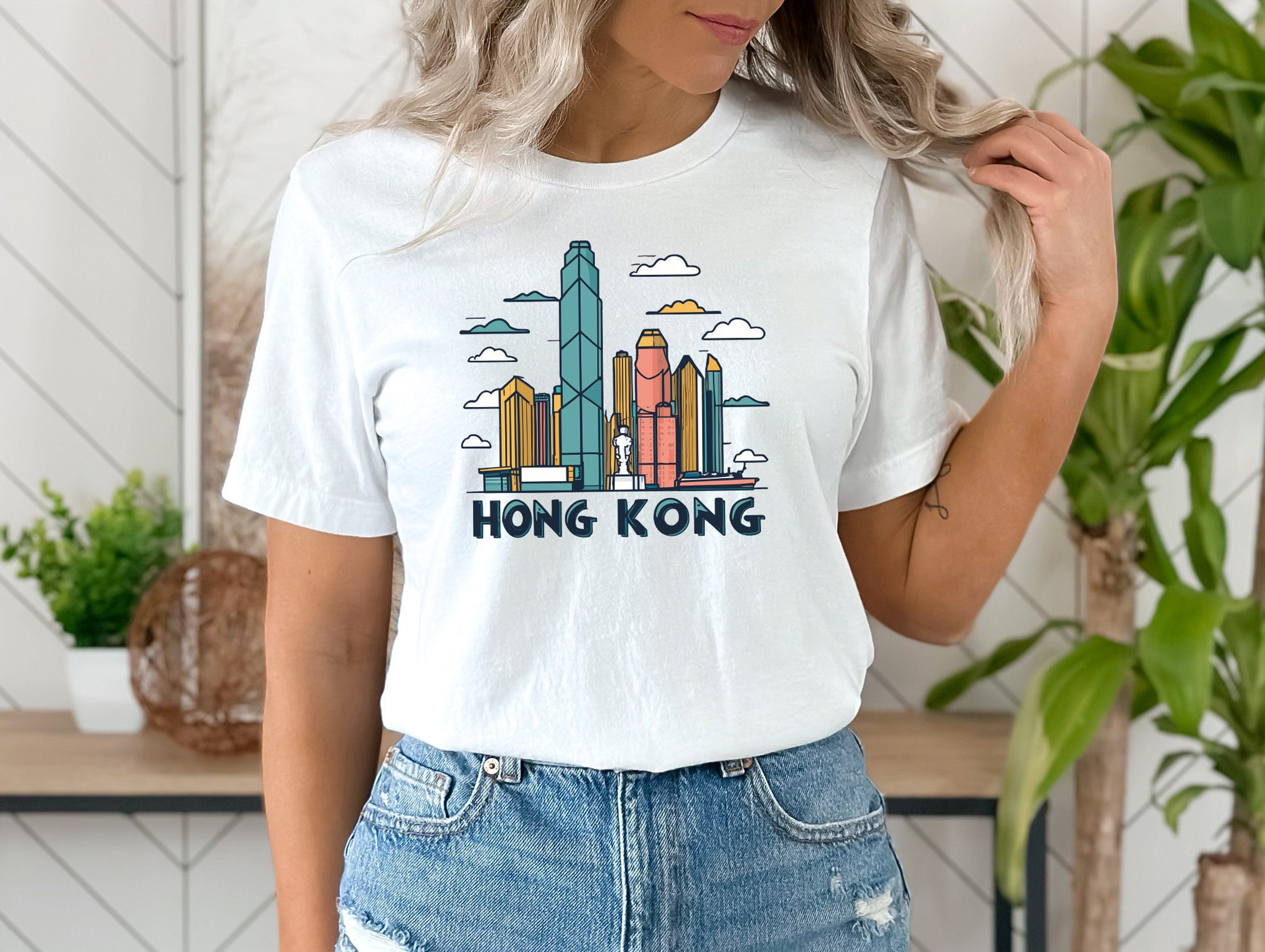 Hong Kong T-Shirt Premium, China Travel, Tourists and Visitors, Gift ...