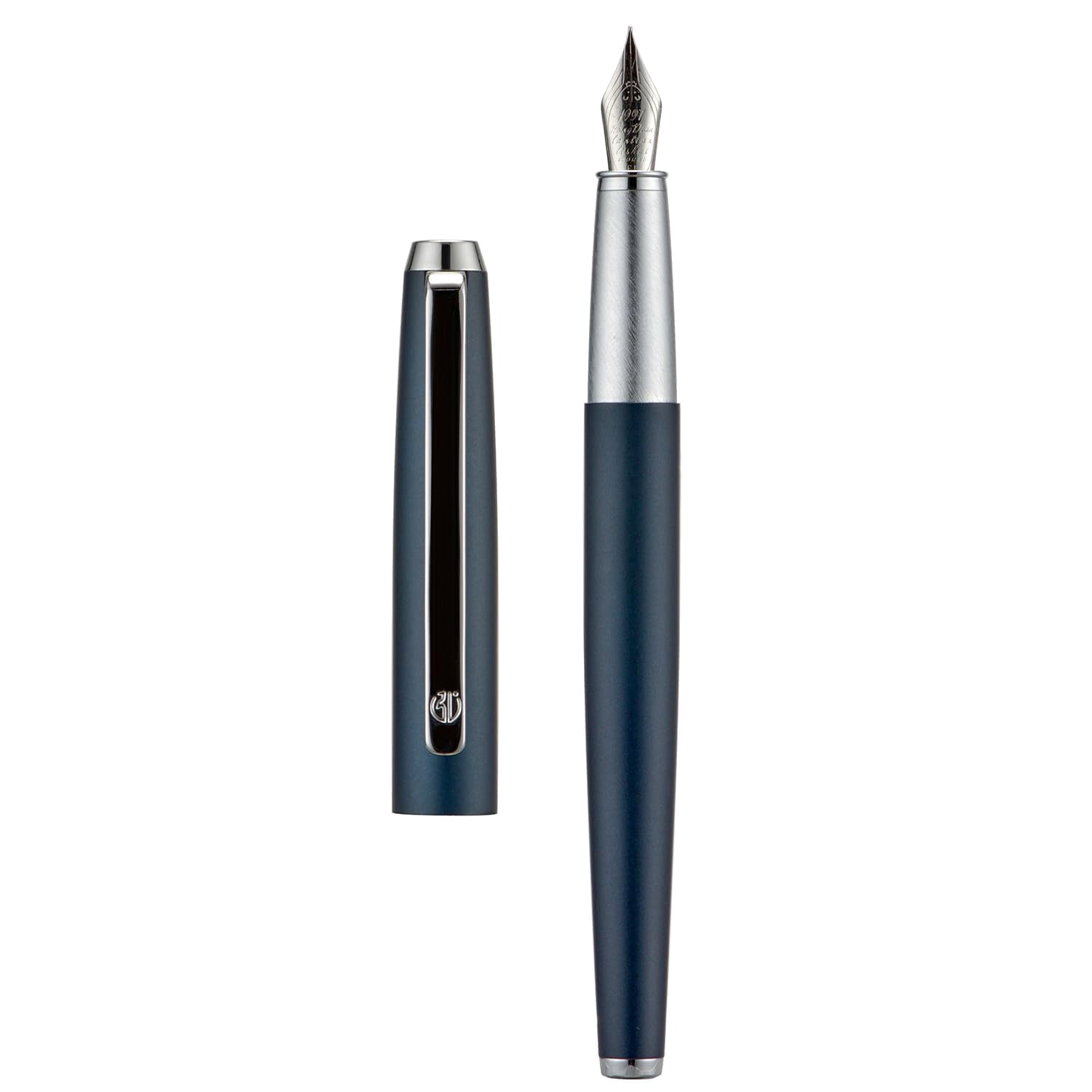 HongDian 525 Blue Metal Fountain Pen Bent Nib, Calligraphy Fude Pen 0 ...