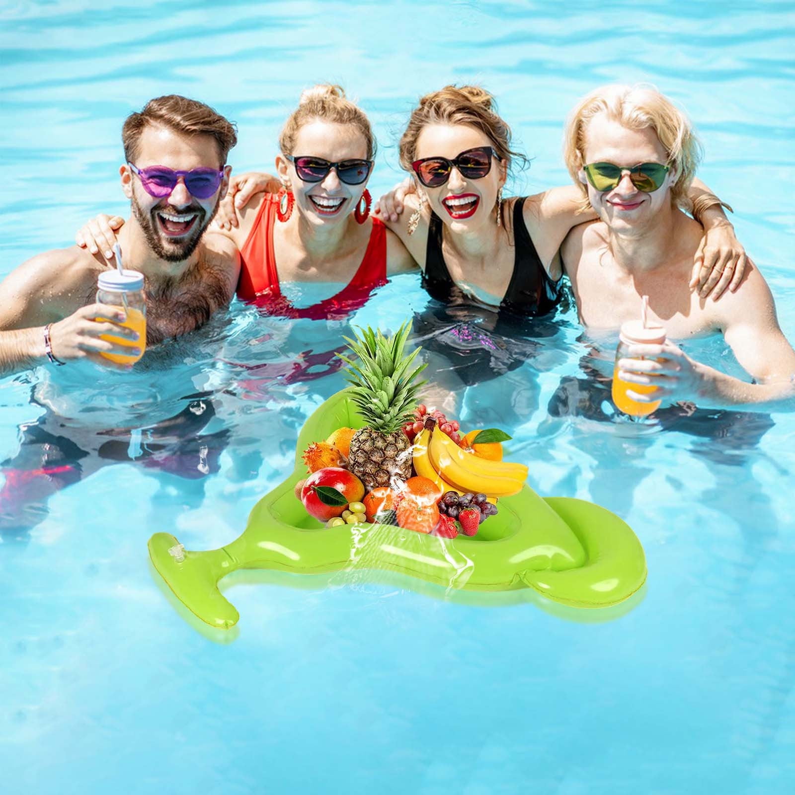 HongHeng 1 Pack Inflatable Floating Drinking Holders, Drink Floats ...