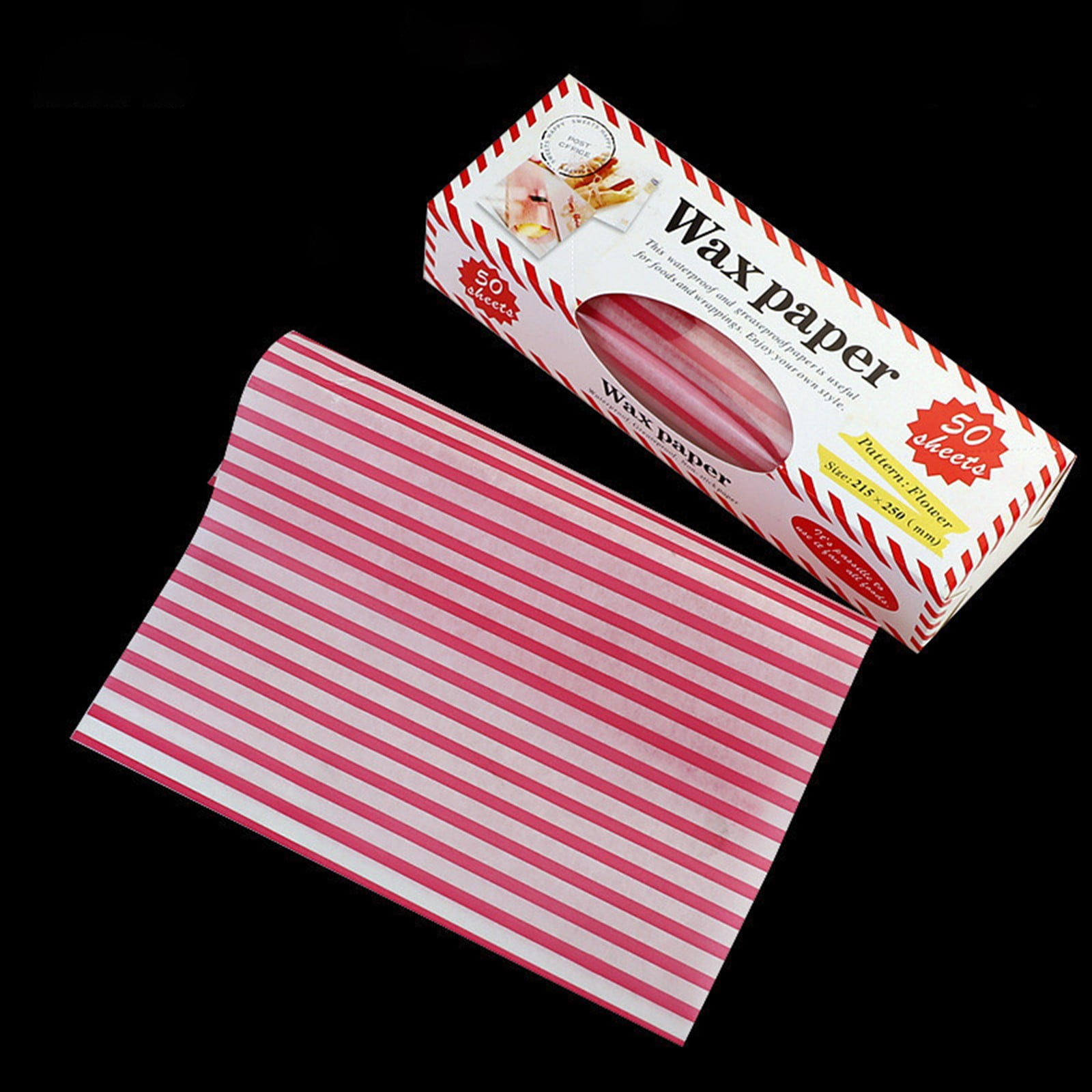 HongHeng 50Pcs Wax Paper Deli Paper Sheets Sandwich Wrap Parchment ...