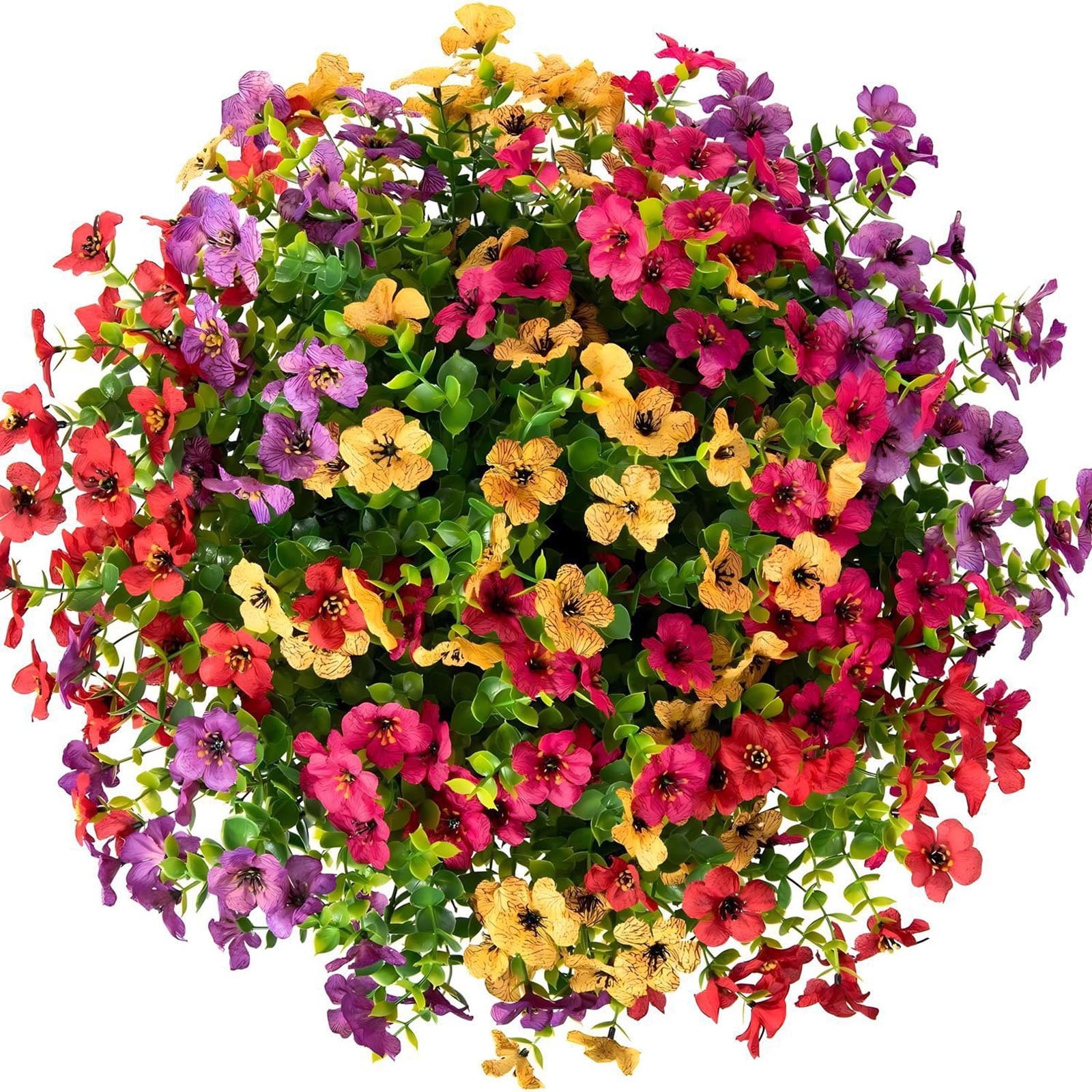 HongHeng Artificial Flower Flower for Outdoor No Fade Plastic Flowers ...