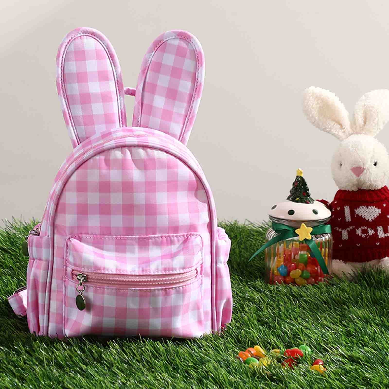HongHeng Bunny Backpack, Cute Mini Backpacks for Women Ear Satchel ...