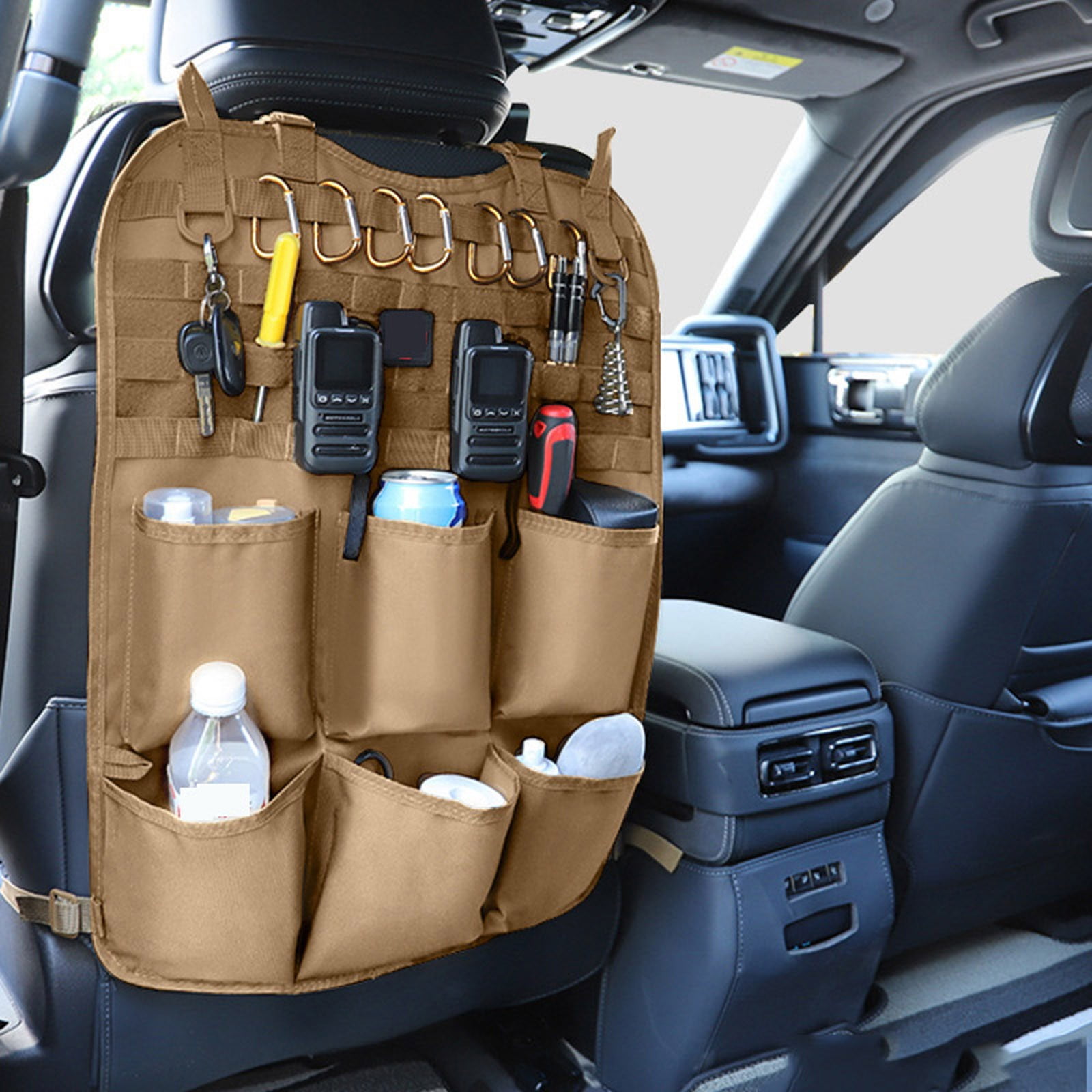 HongHeng Car Backseat Organizer with Tablet Holder,6 Storage Pockets ...