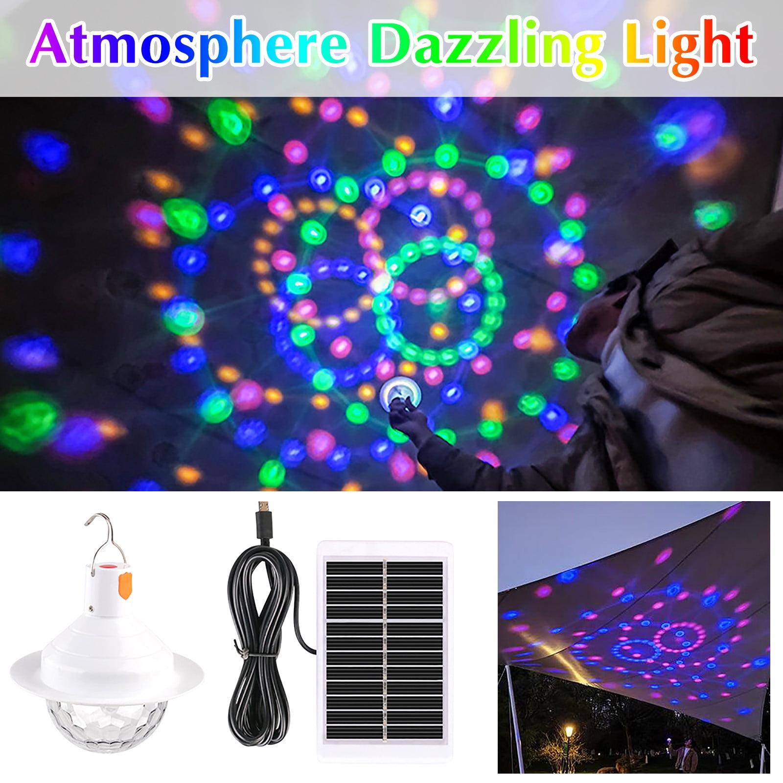 HongHeng Clearance Under $2.00 Portable Sound Activated Party Lights ...