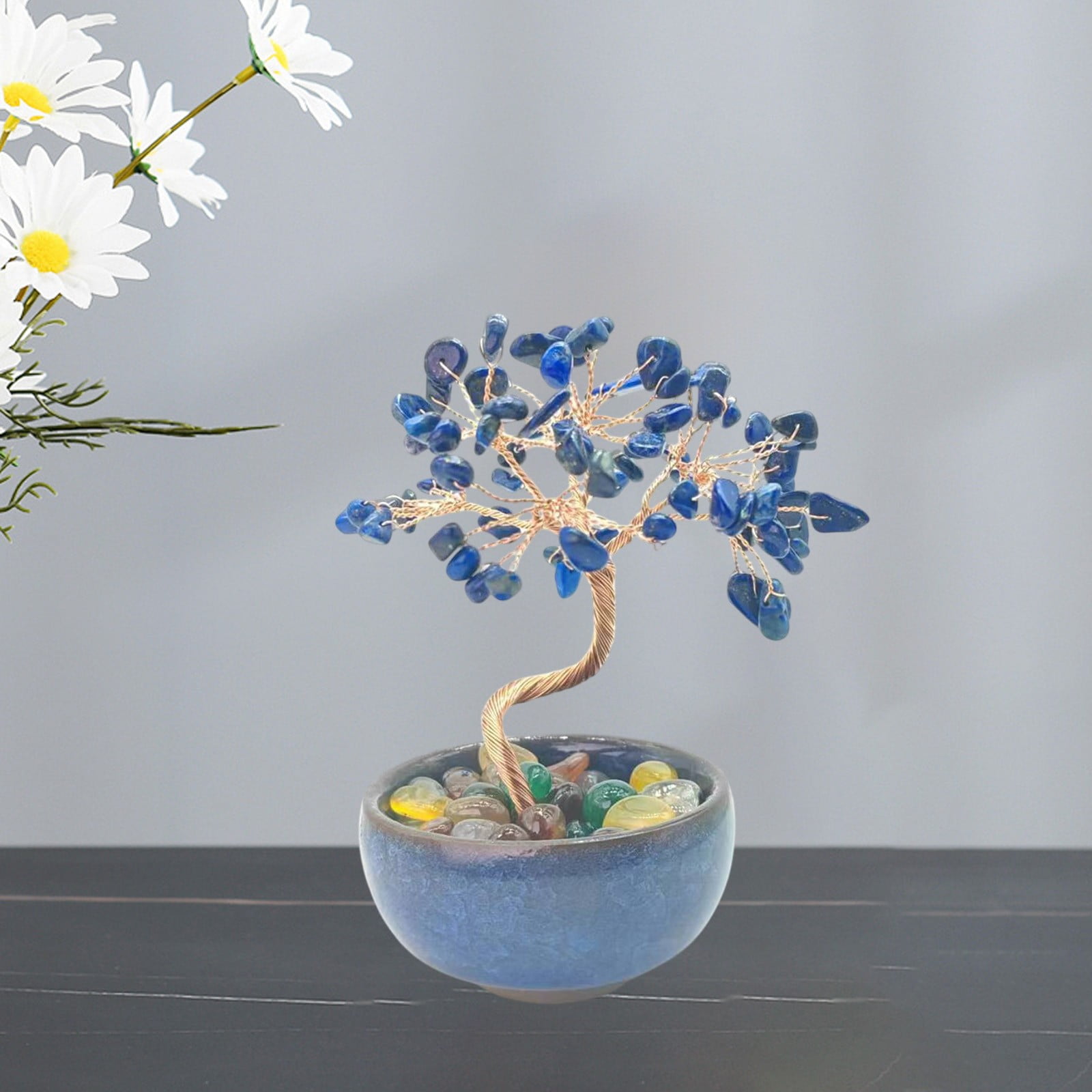 HongHeng Crystal Tree Gemstone Healing Crystals Money Tree Bonsai ...