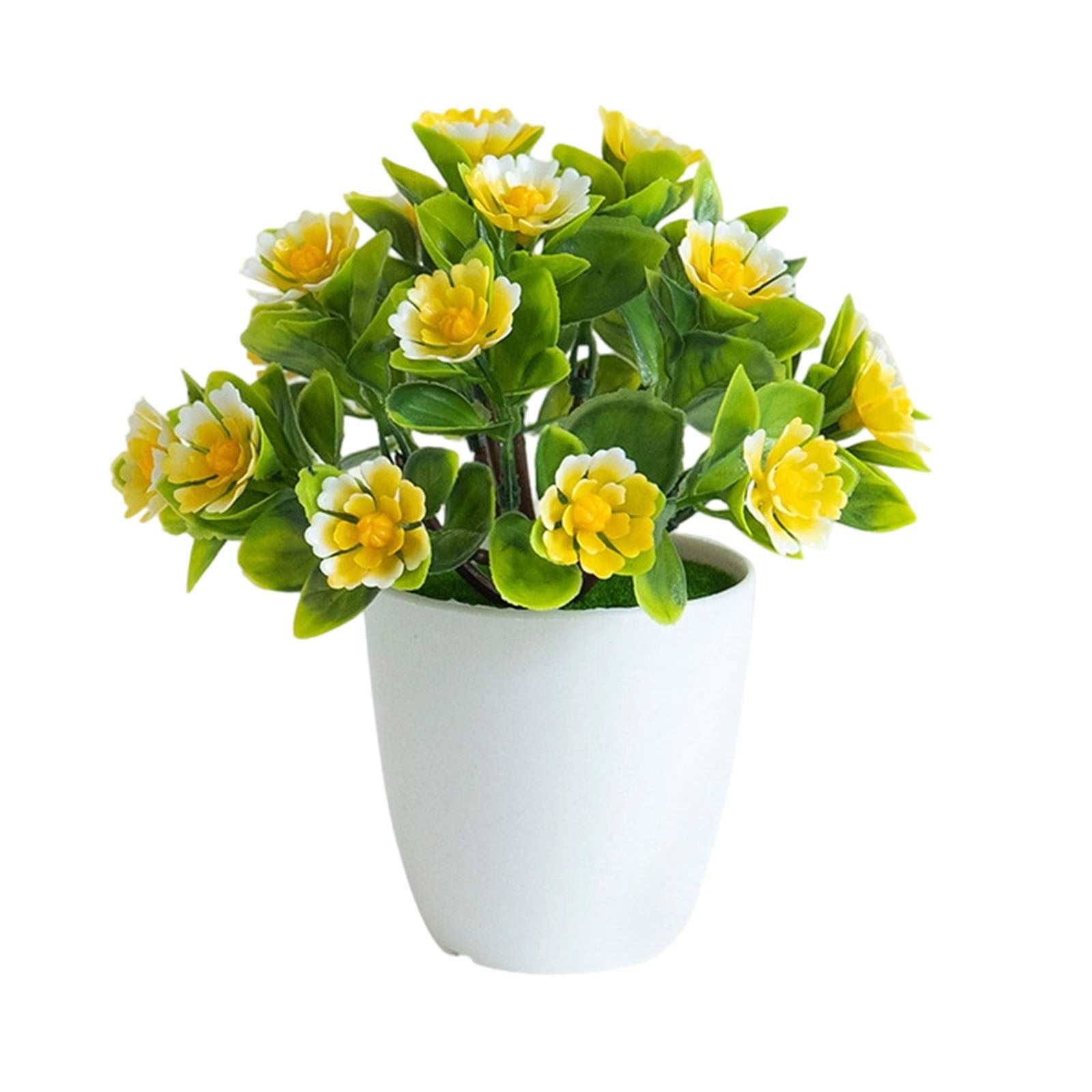 HongHeng Fake Plants, Small Artificial Plants with Flowers, Faux Plants ...