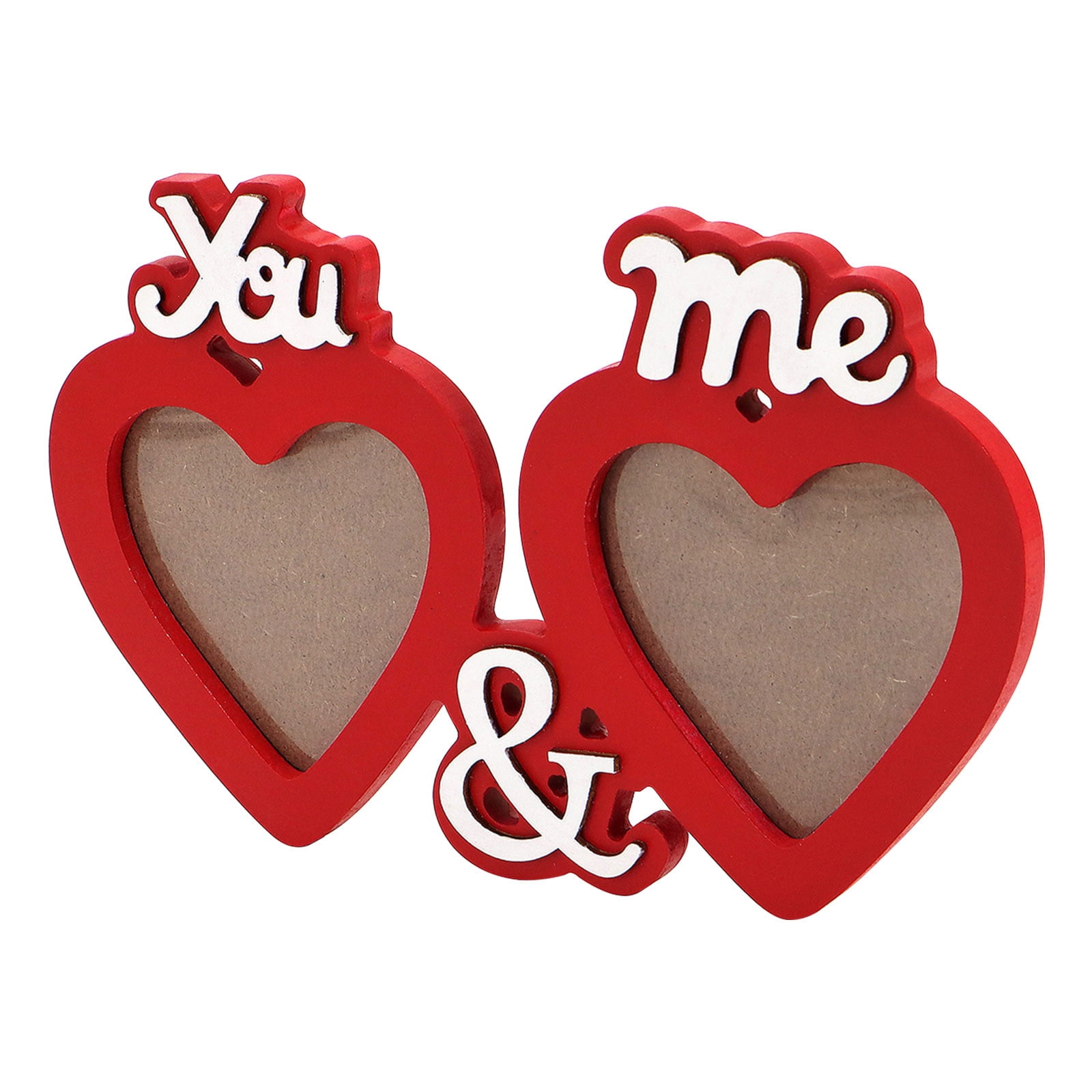 HongHeng Heart Shaped Photo Frame Valentines Day Picture Frame Double ...