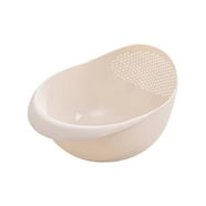 Yoloke Kitchen Drain Basket Rice Washing Sieve, Plastic Rice Strainer ...