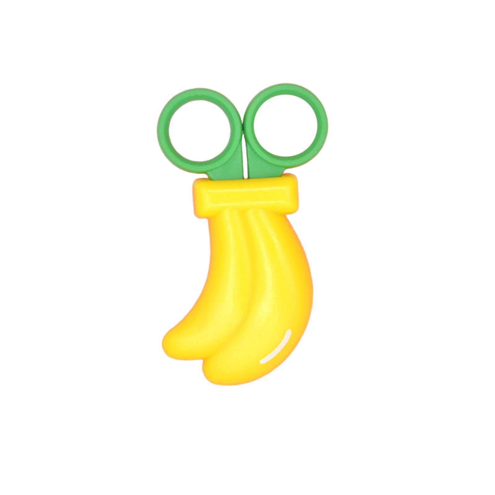 HongHeng Refrigerator Paste Cutter Safety Scissors Mini Cute Banana ...