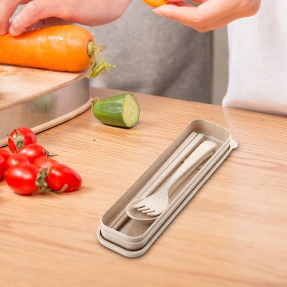 HongHeng Reusable Utensils Set with Case,Travel Utensils with Case ...