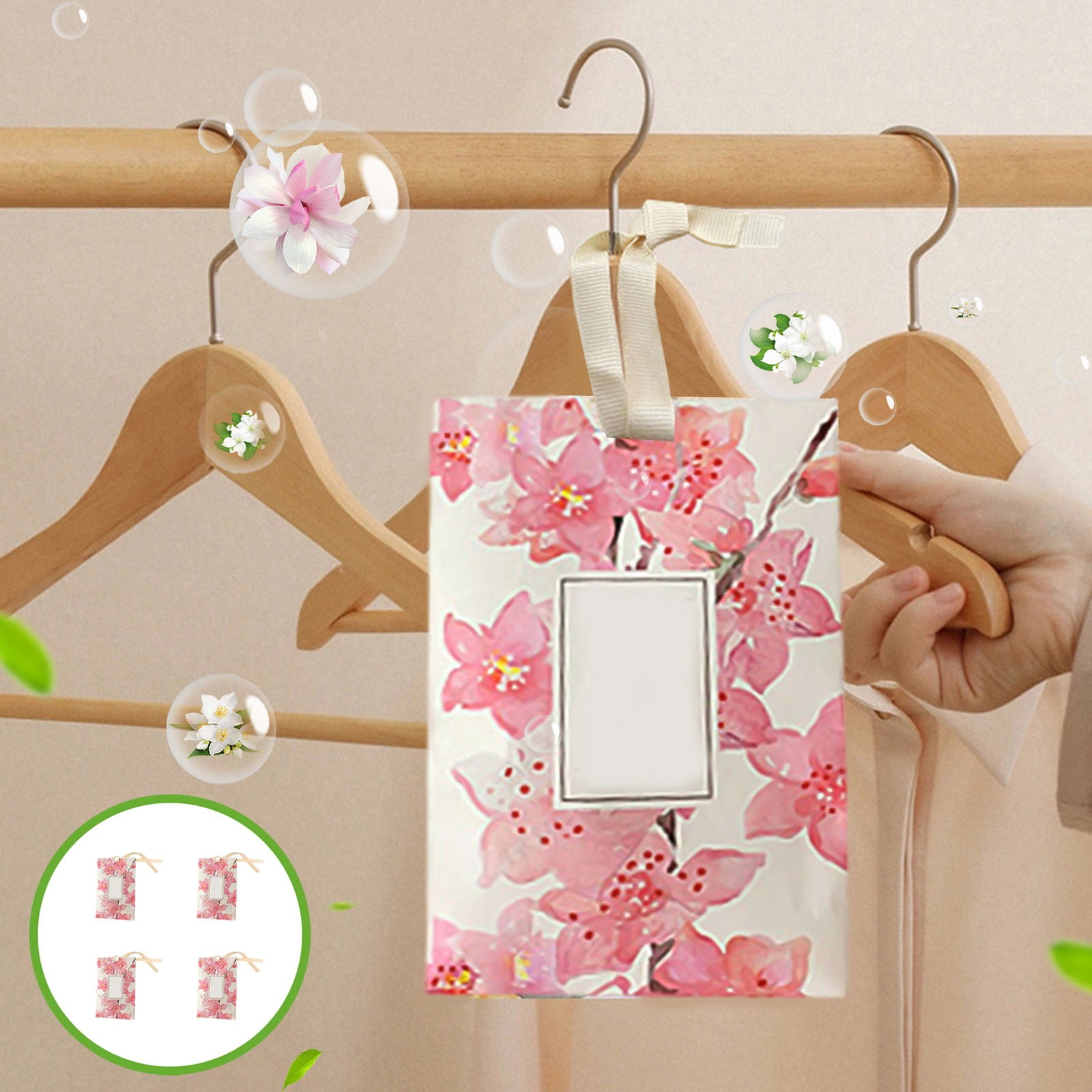 HongHeng Scented Sachets - 4 Pack, Long-Lasting Home Fragrance Sachet ...