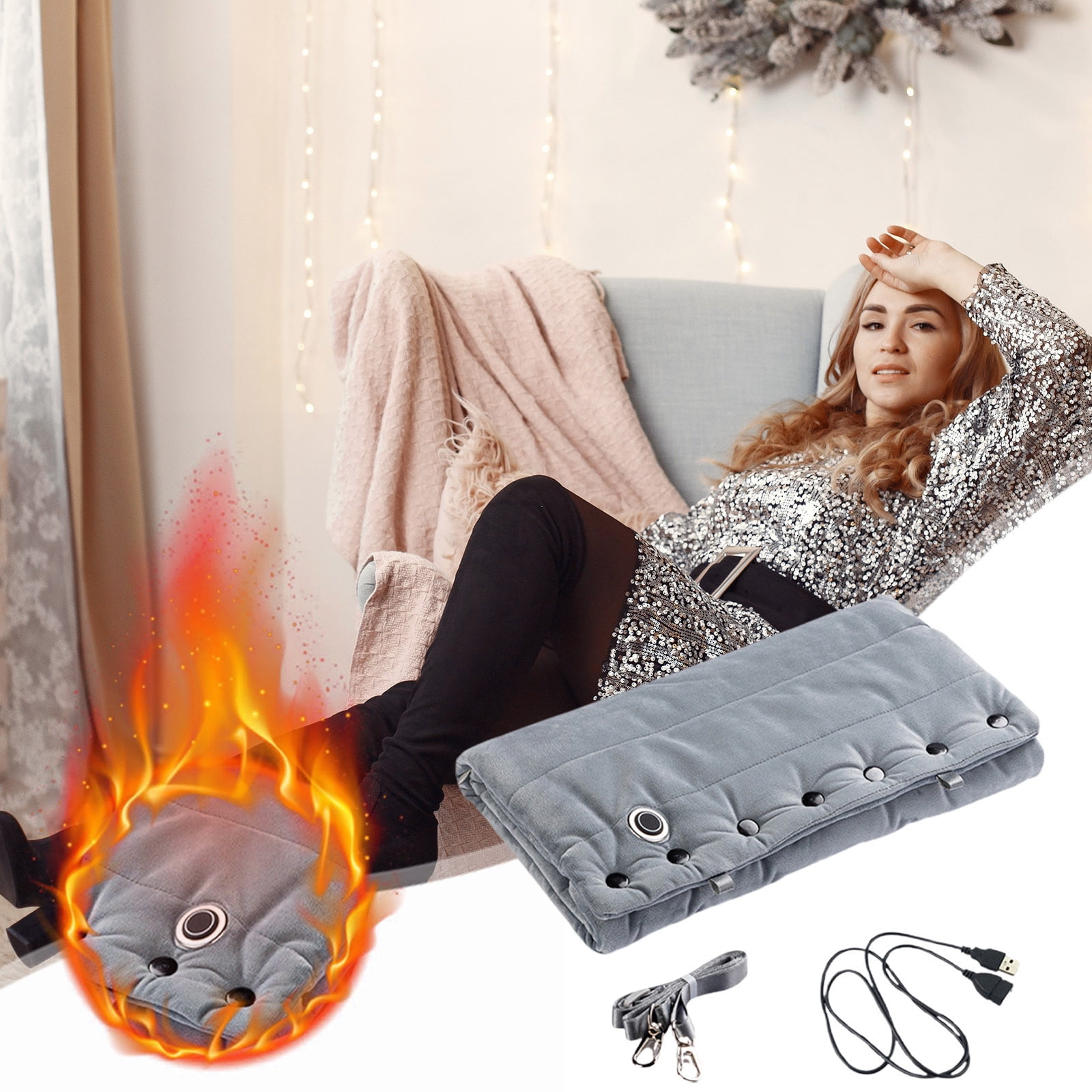 HongHeng USB Heating Pad, Constant Temperature Heated Pouch Hand Warmer ...