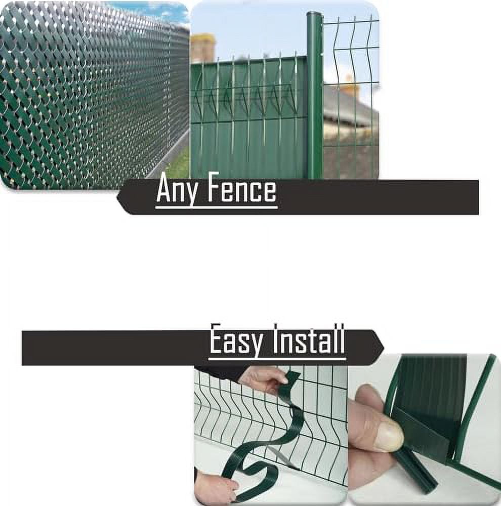 HongK- Green Chain Link Fence Privacy Slats Tape w/Brass Fasteners ...