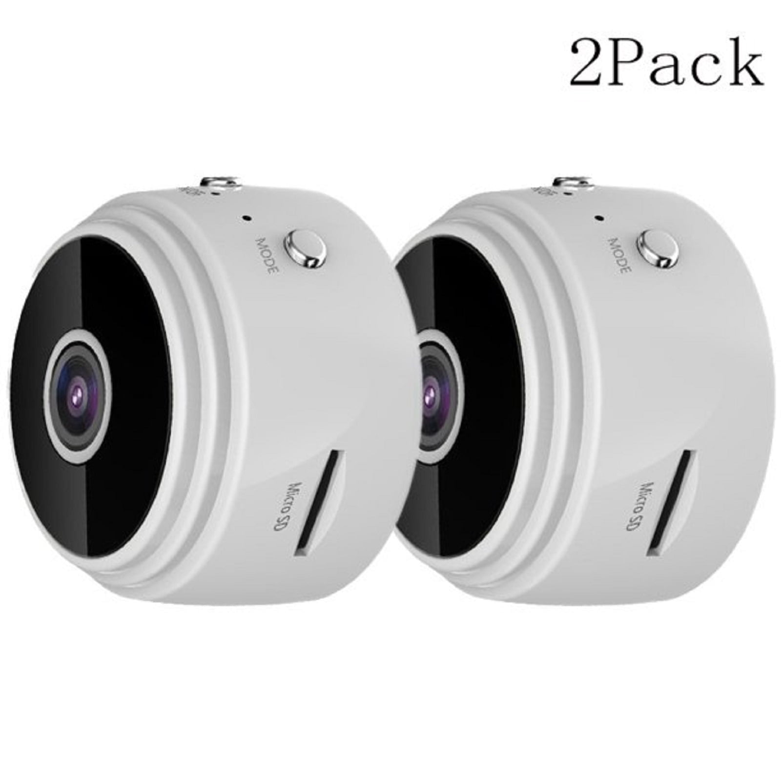 HongKeJi 2 Pack Mini Home Security Camera Wireless, HD 1080P Portable ...