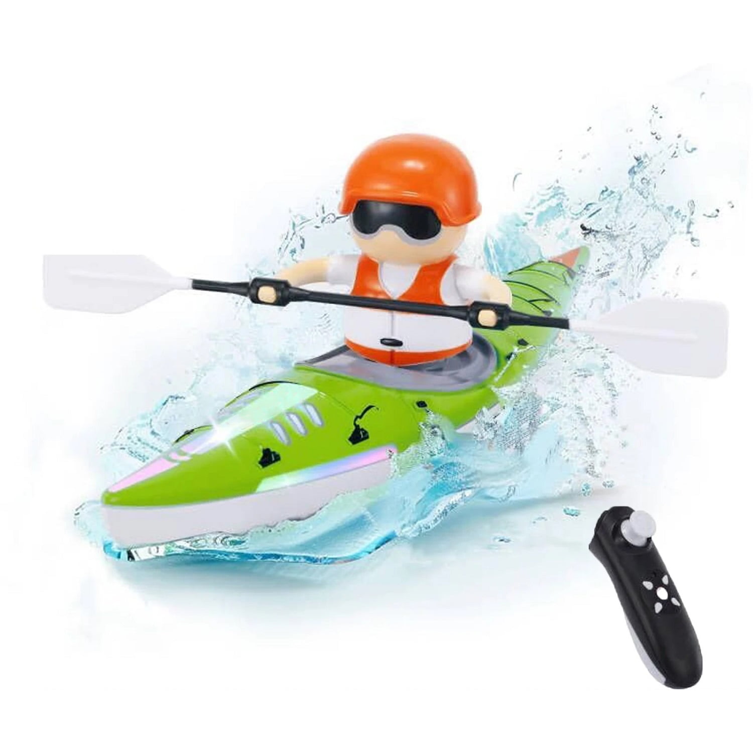 HongKeJi RC Boat for Kids, 2.4 Ghz Remote Control Boat Toys with LED ...