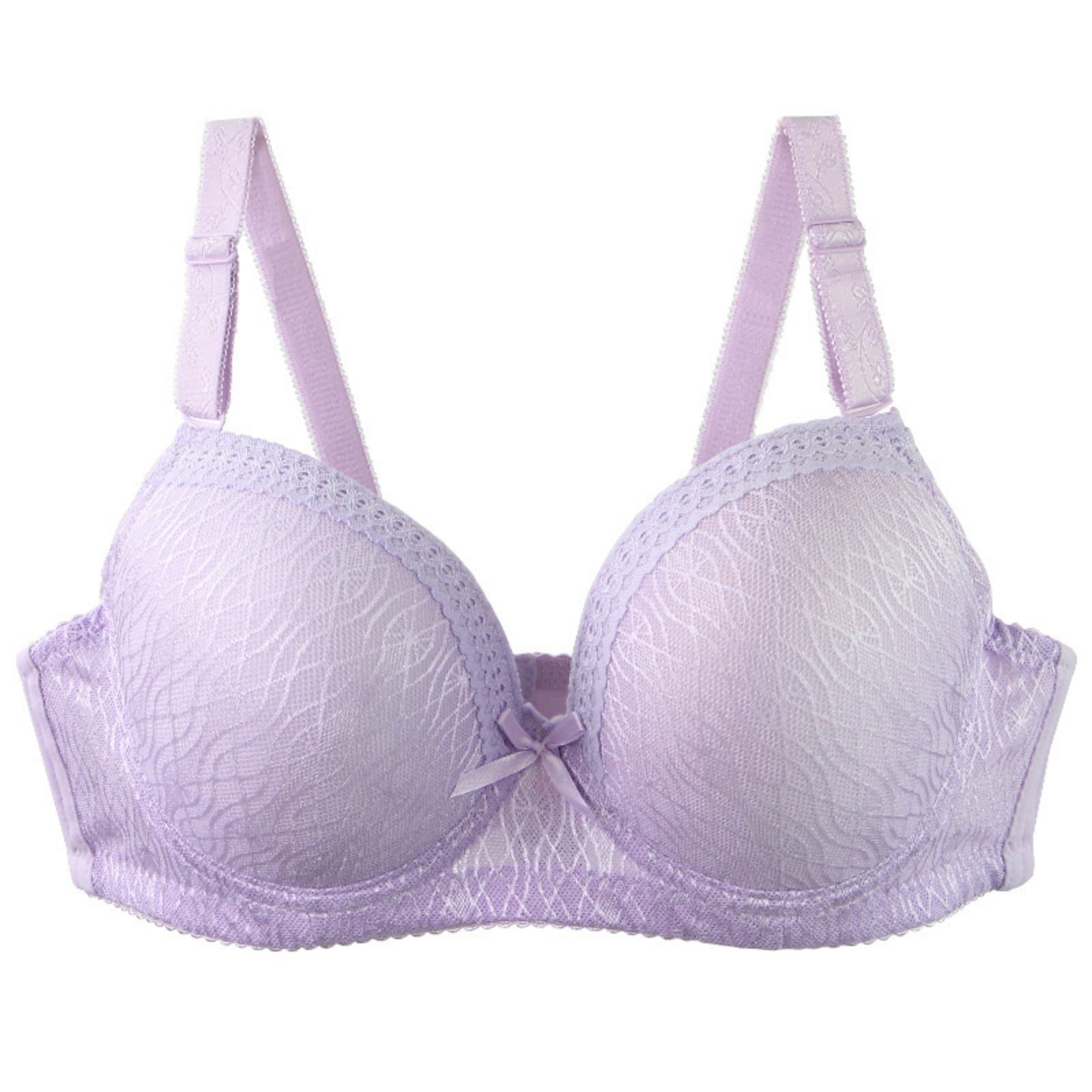 HongQid Full Coverage Underwire Everyday Bra Soft Stretch Bra for Curvy ...