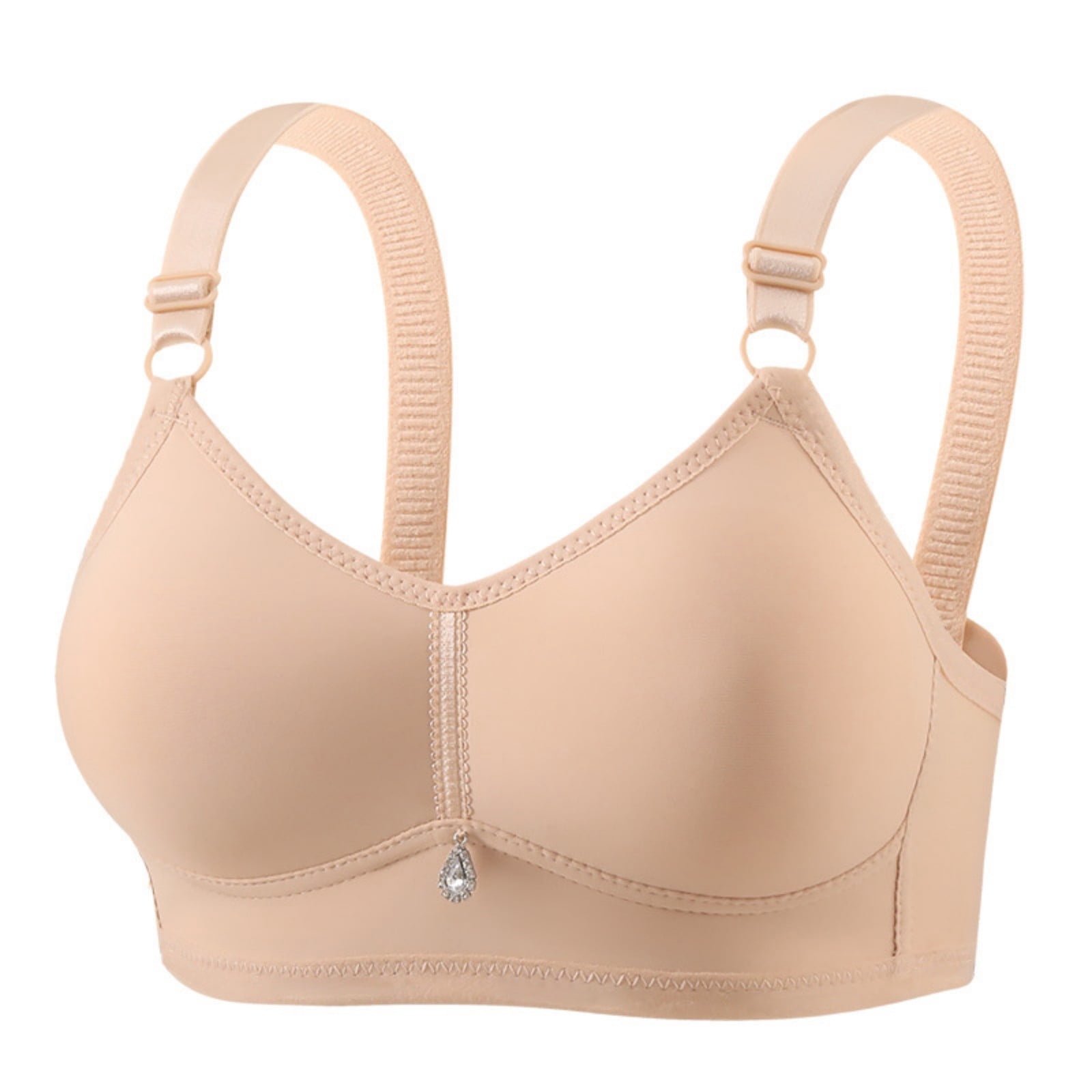 HongQid Push-Up Everyday Bra Wireless Stretch Bra for Curvy Women Daily ...