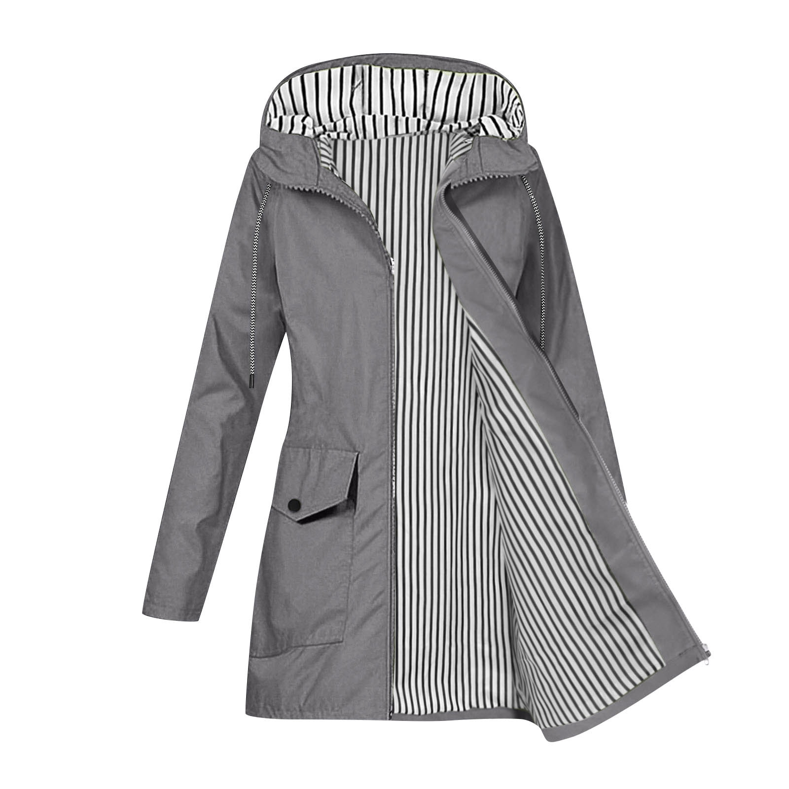 HongQid Rain Jackets for Women Waterproof Rain Coats with Hood ...