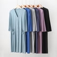 HongQid Women Robe Modal Long Cardigan Lightweight Button Front ...