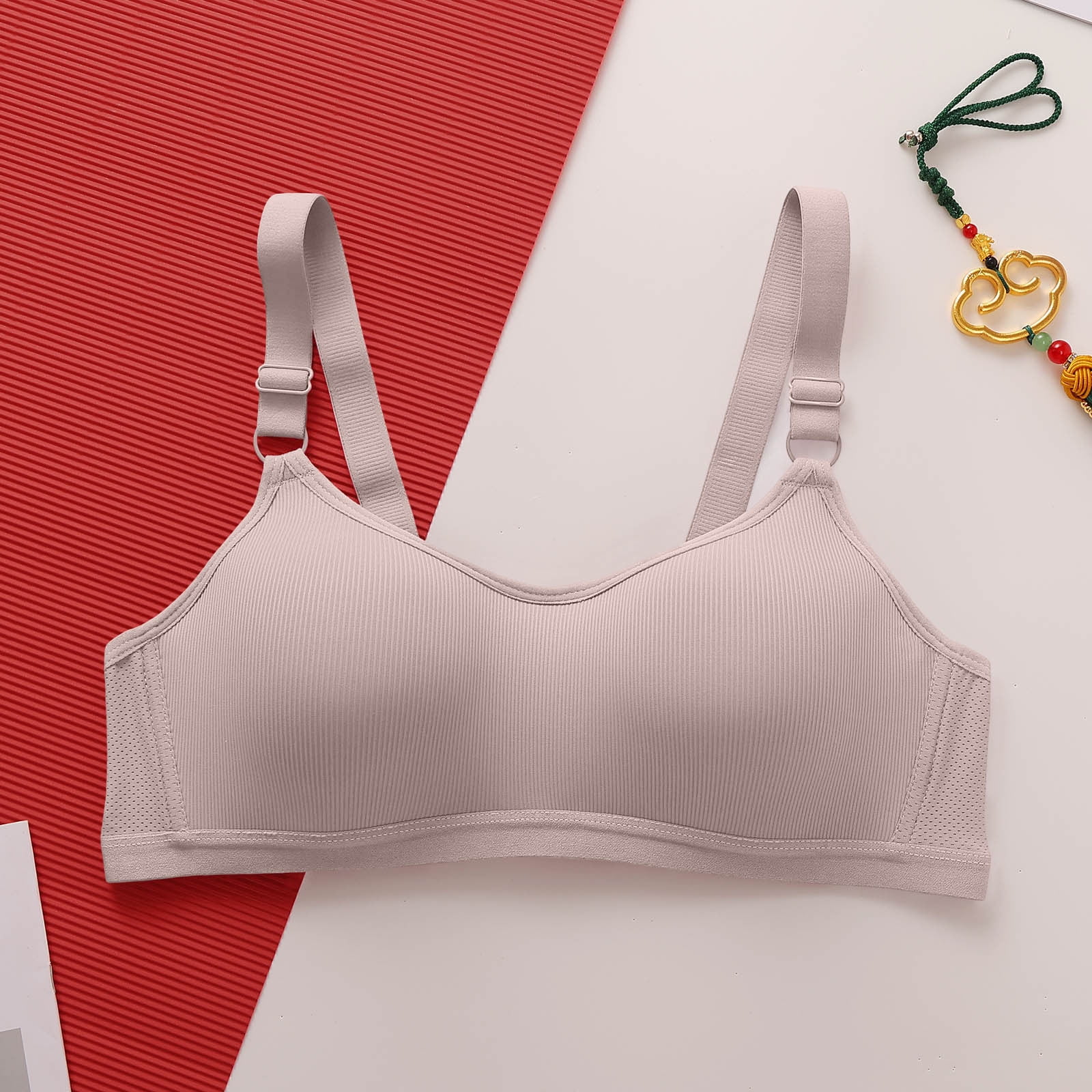 HongQid Women's Comfort Seamless Bra Lightweight Breathable Wireless ...