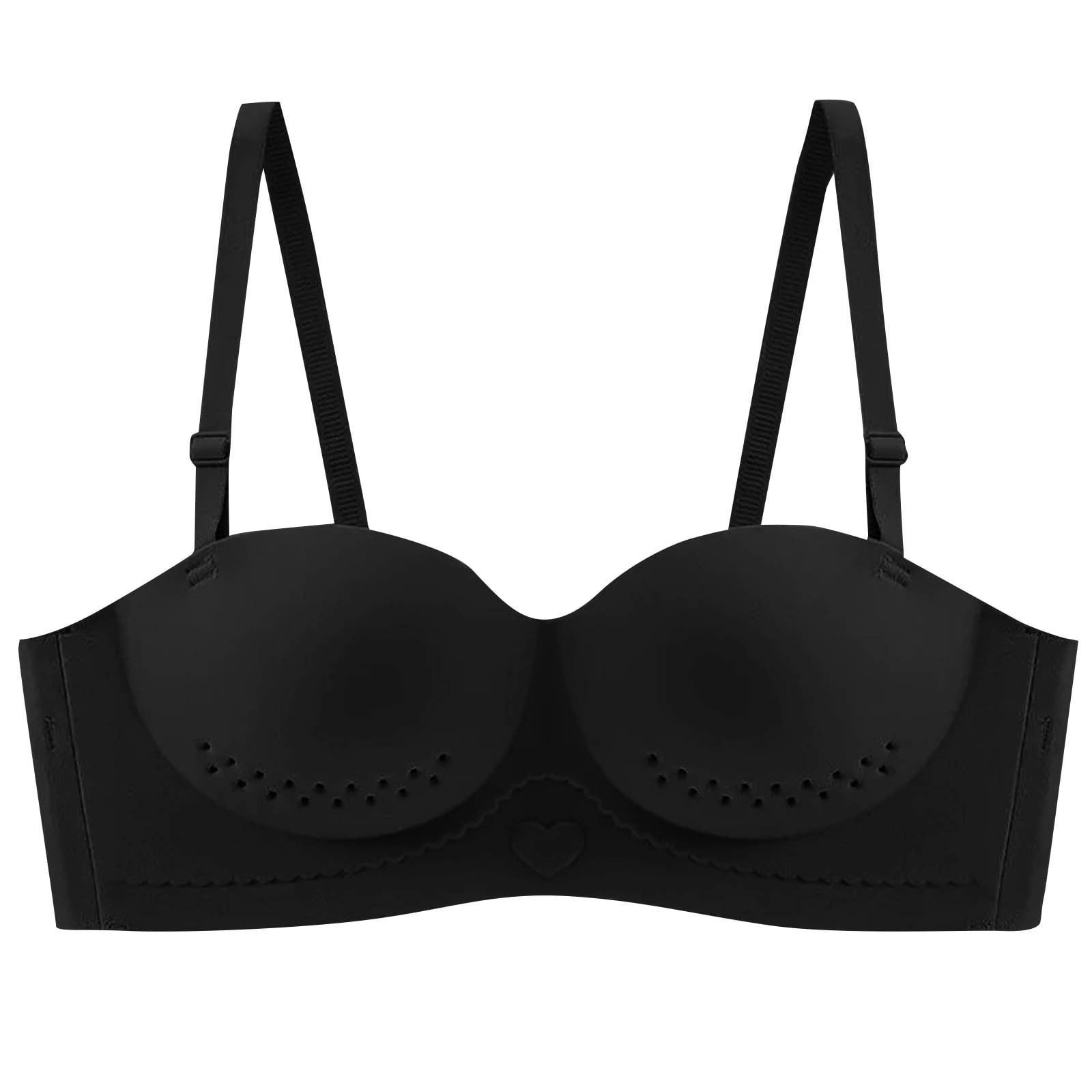 HongQid Women's Push Up Bra No Underwire Padded T-Shirt Bra Wedding Bra ...