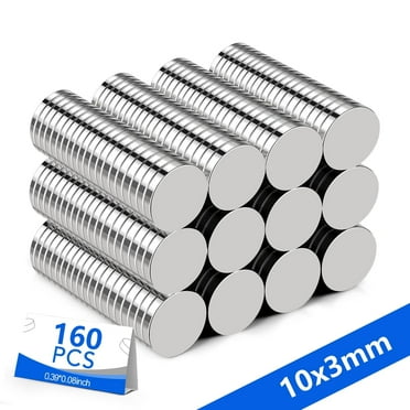 100 Pack - Neodymium Magnets 1/4" x 1/16" Discs - Rare Earth Magnets ...