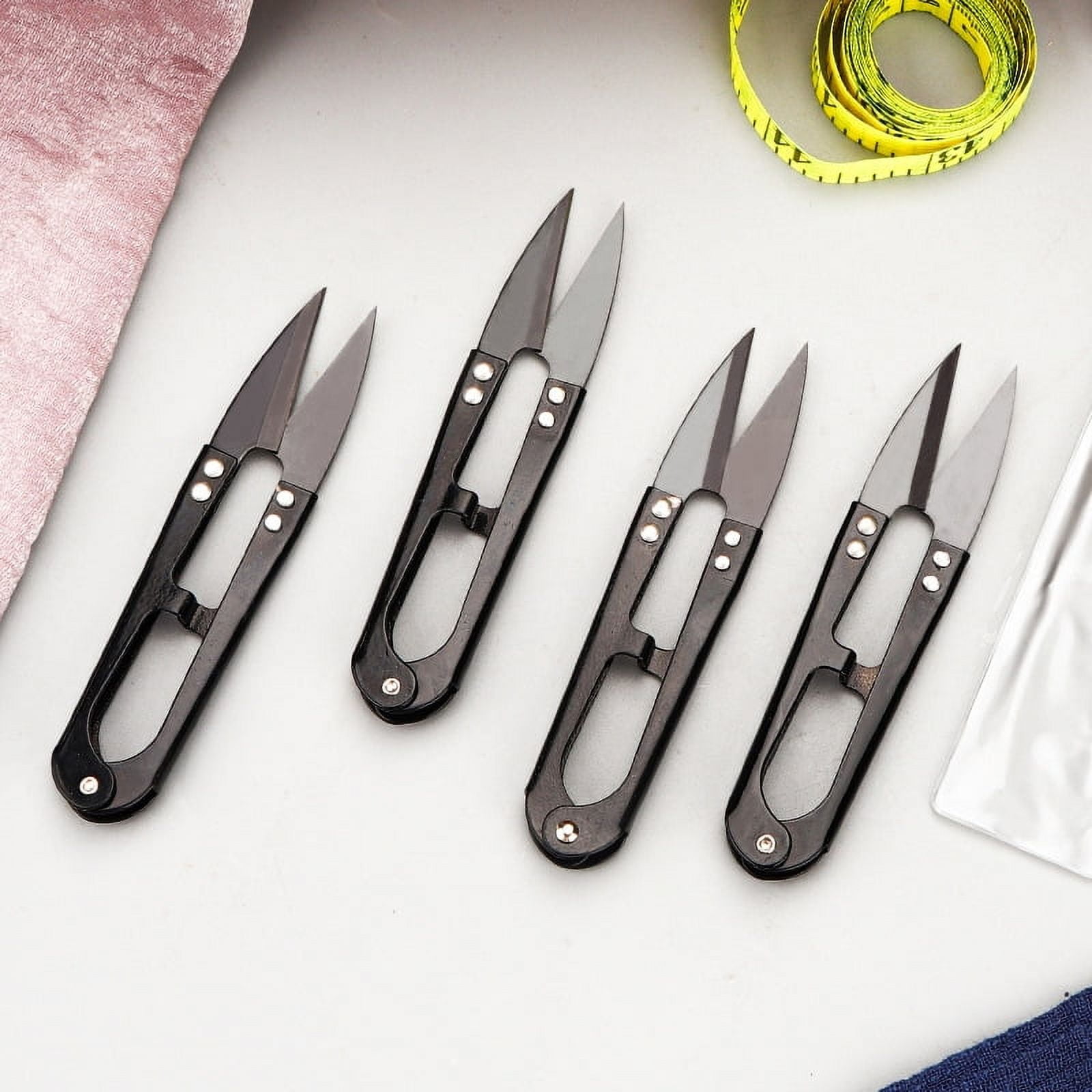 Hongan 3 pieces of metal sewing scissors - stainless steel blade sharp ...