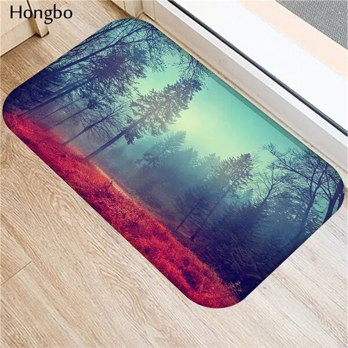 Hongbo Modern Style Forest Scenery Print Carpets Anti-slip Floor Mat ...