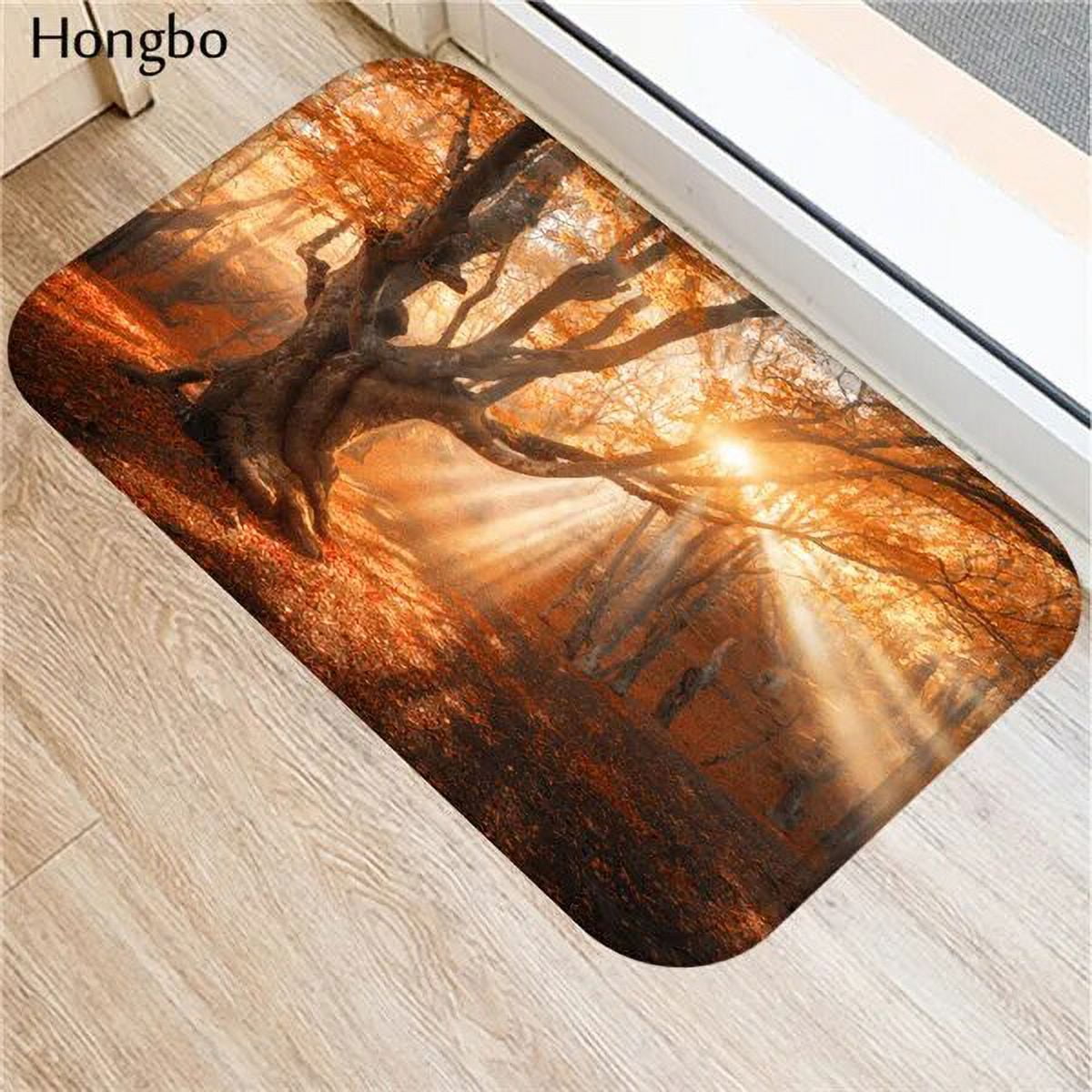 Hongbo Modern Style Forest Scenery Print Carpets Anti-slip Floor Mat ...