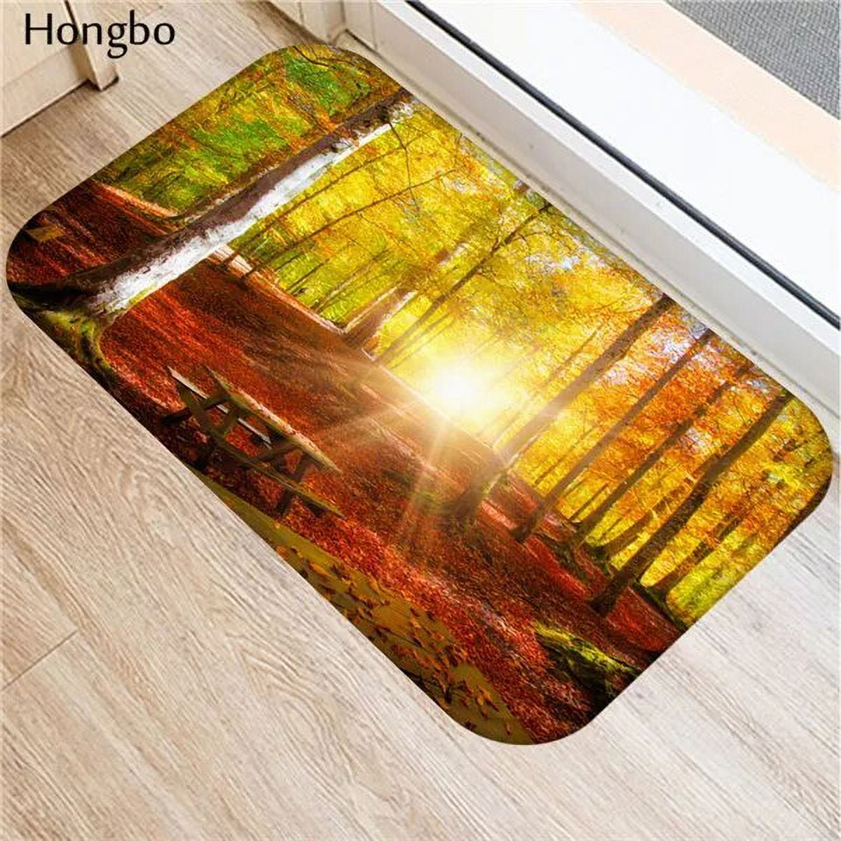 Hongbo Modern Style Forest Scenery Print Carpets Anti-slip Floor Mat ...