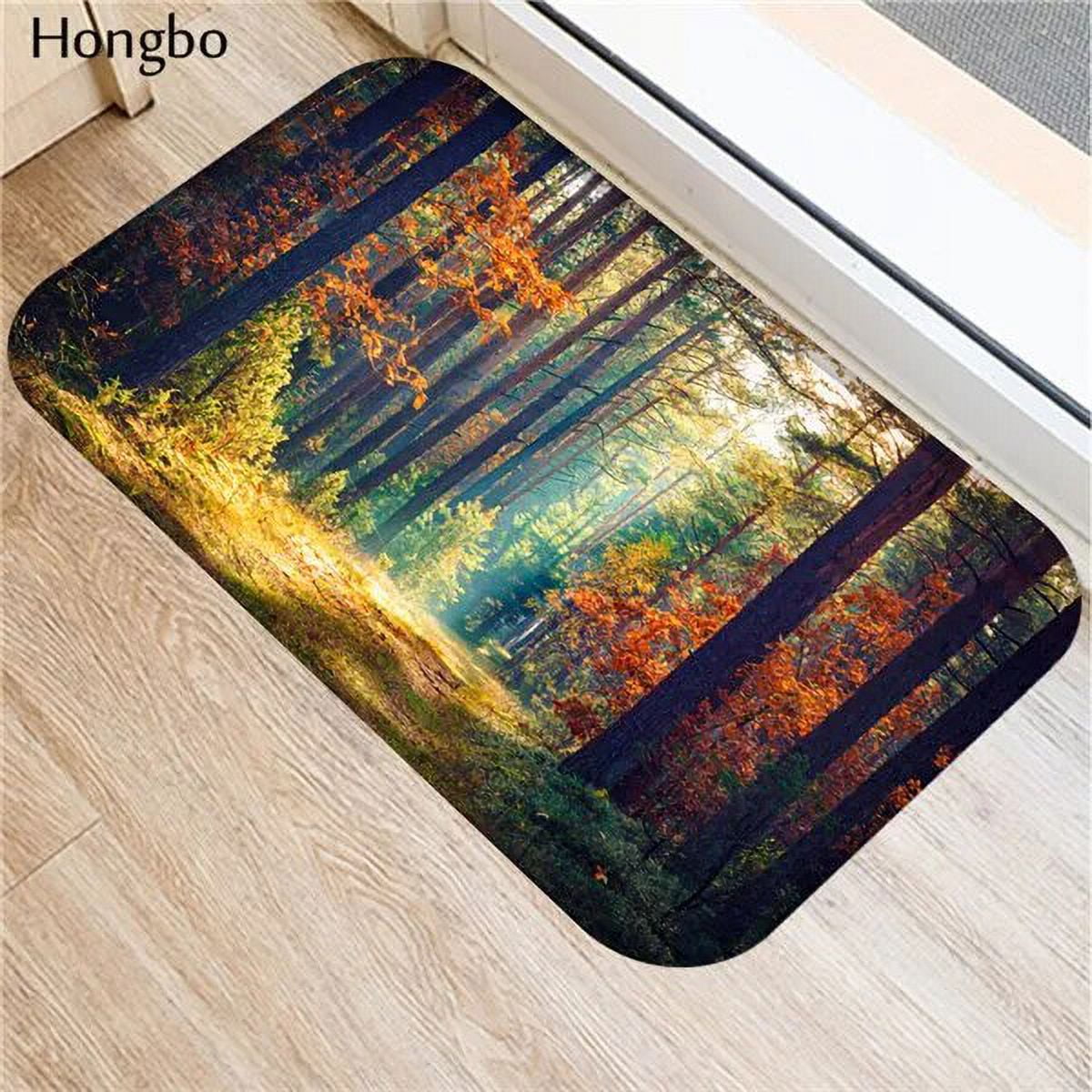 Hongbo Modern Style Forest Scenery Print Carpets Anti-slip Floor Mat ...