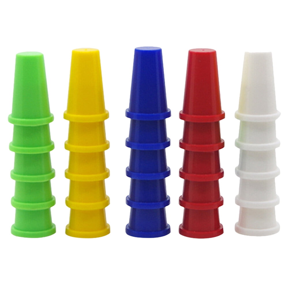 FRCOLOR Colorful Plastic Thimble Caps for DIY Craft Perfect for ...
