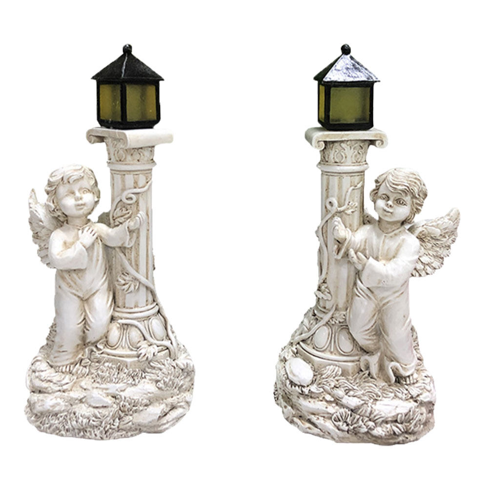 Hongchegh Solar Cherub Angel Wall Mounted Planter Bracket for Indoor ...