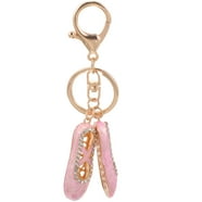 Claire's Key Bag Glitter Bear Charms Keychain, Silver-tone Metal for ...