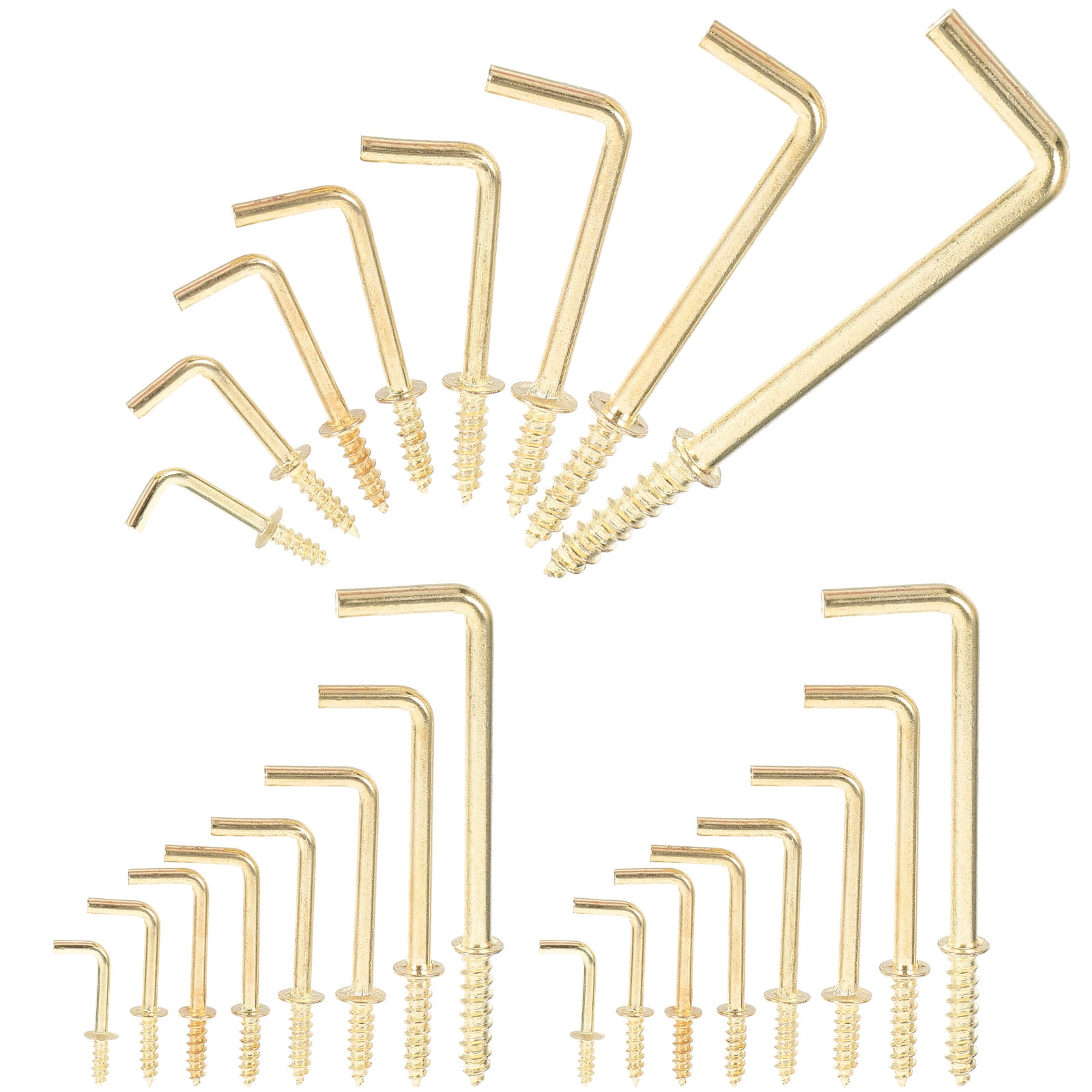 Hongchegh screw hooks 1 Set of Tiny L Hooks Right Angle Screws Self ...