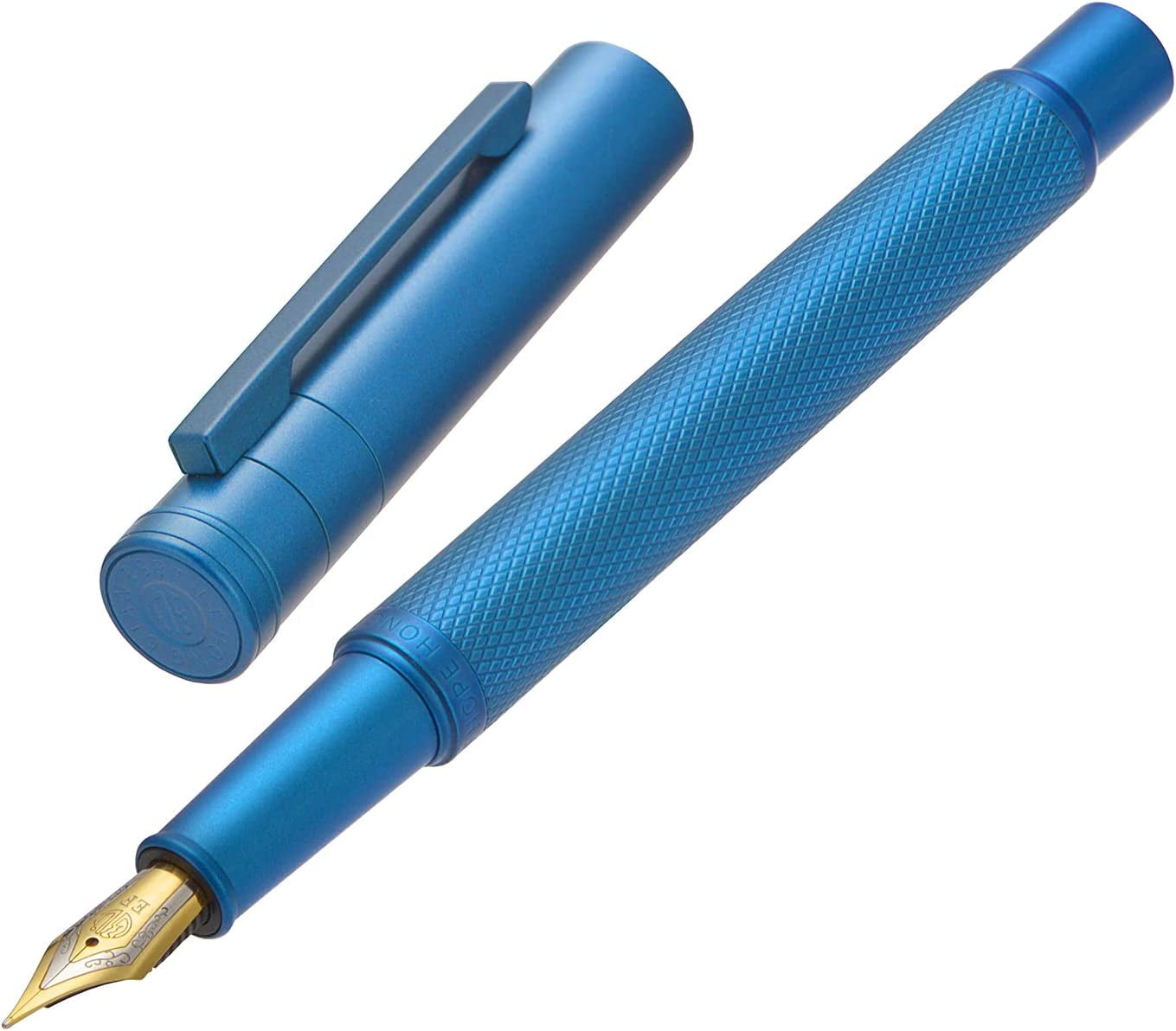 Hongdian 1851 Sky Blue Forest Fountain Pen Medium Nib, Classic Design ...
