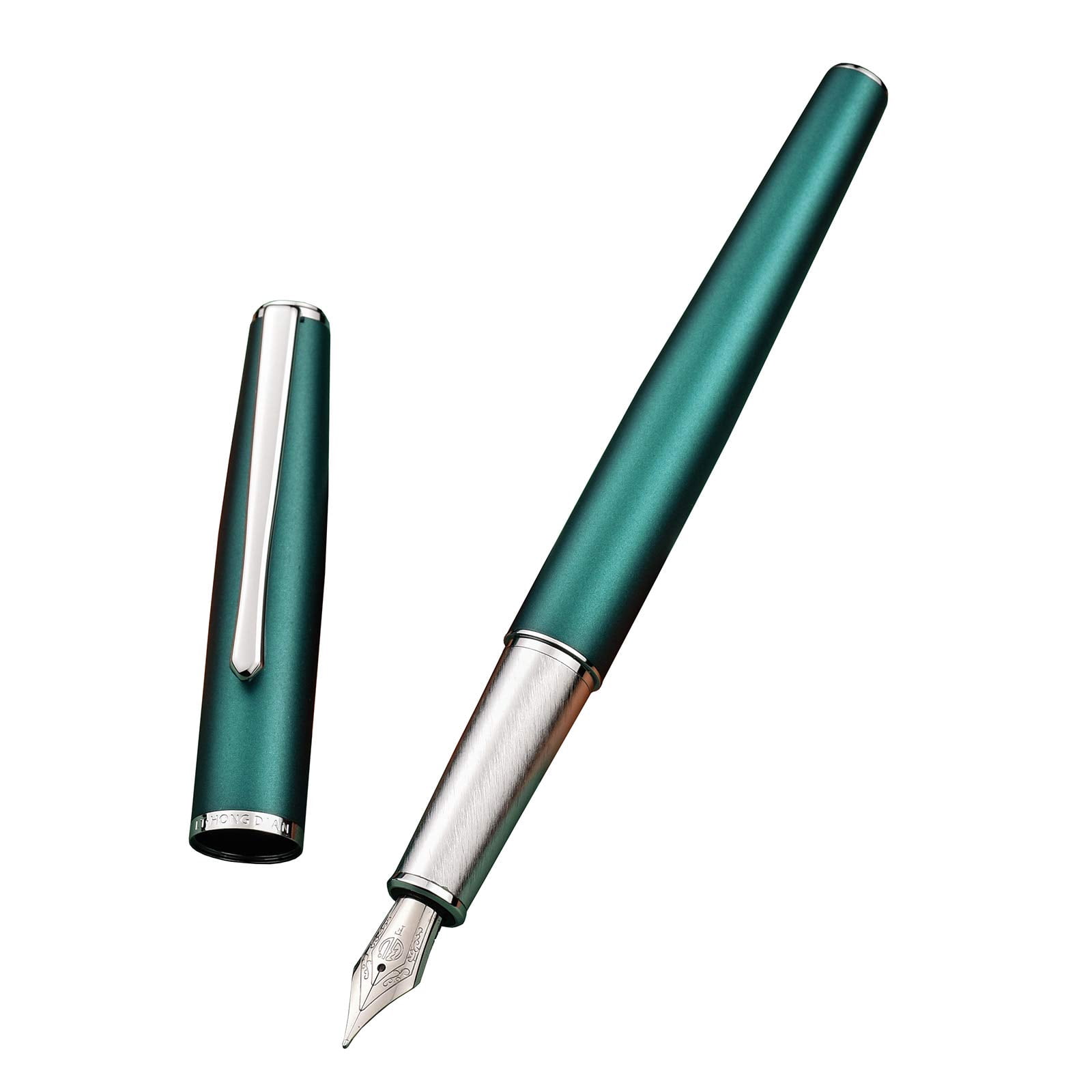 Hongdian 920 Green Metal Fountain Pen Medium Nib Classic Pen, Includes ...