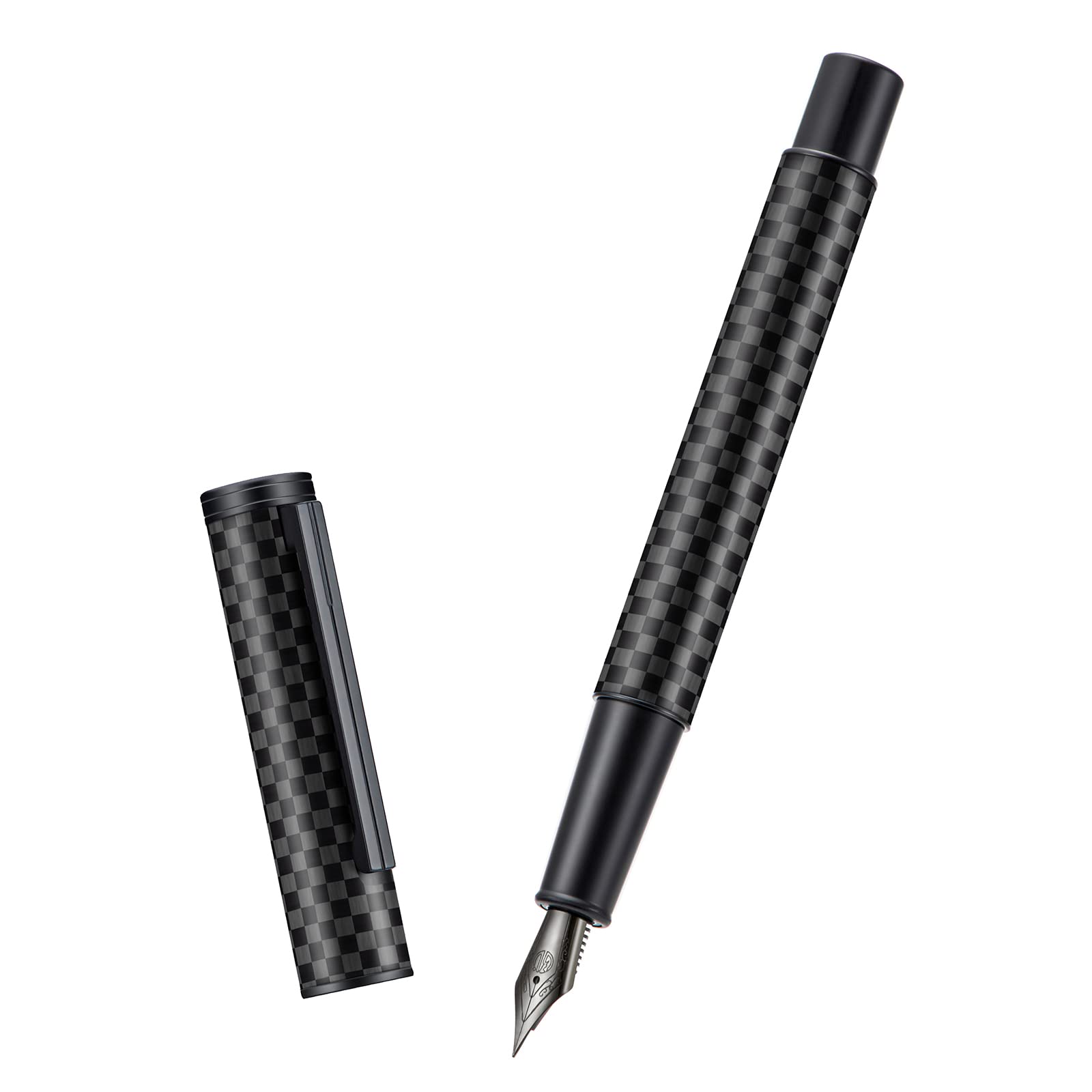 Hongdian Black Forest Pro Carbon Fiber Fountain Pen, Extra Fine Nib ...
