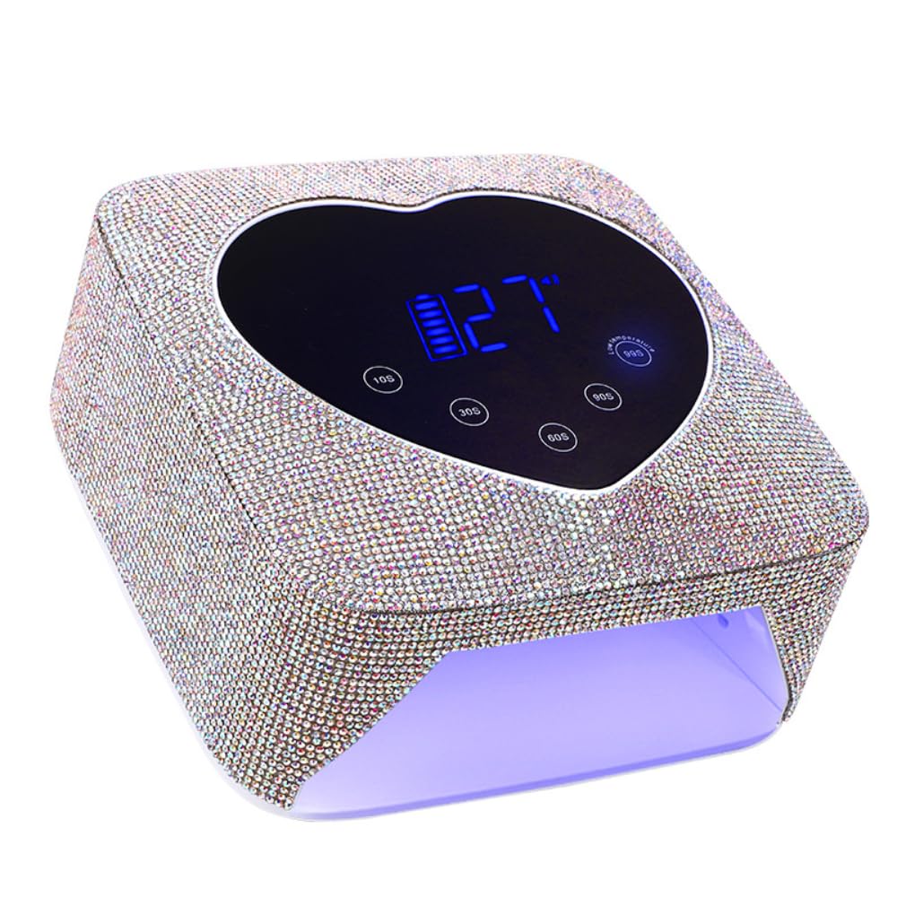 Hongfa Cordless Gel Lamp, Rechargeable UV LED Dryer for Gel Polish with ...