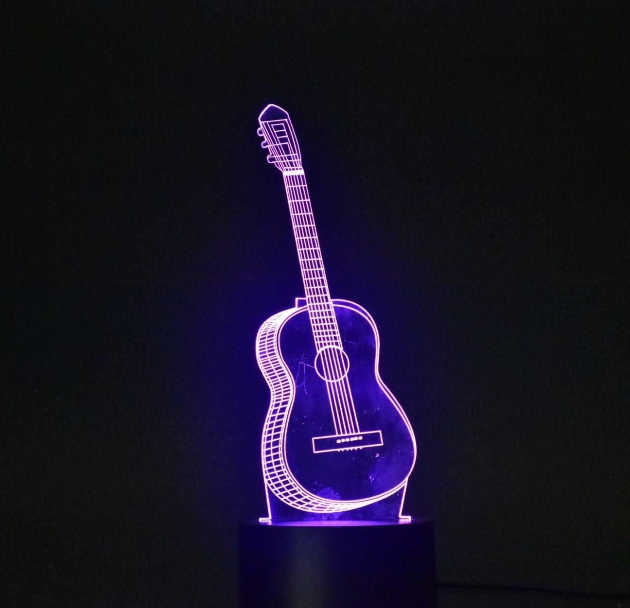 Hggkaie Music Note Lamp Themed Gifts Lamps, 3D Optical Illusion Desk ...