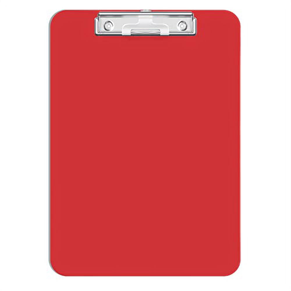 Hongri Plastic Clipboard, Red Clipboard Standard A4 Letter Size ...