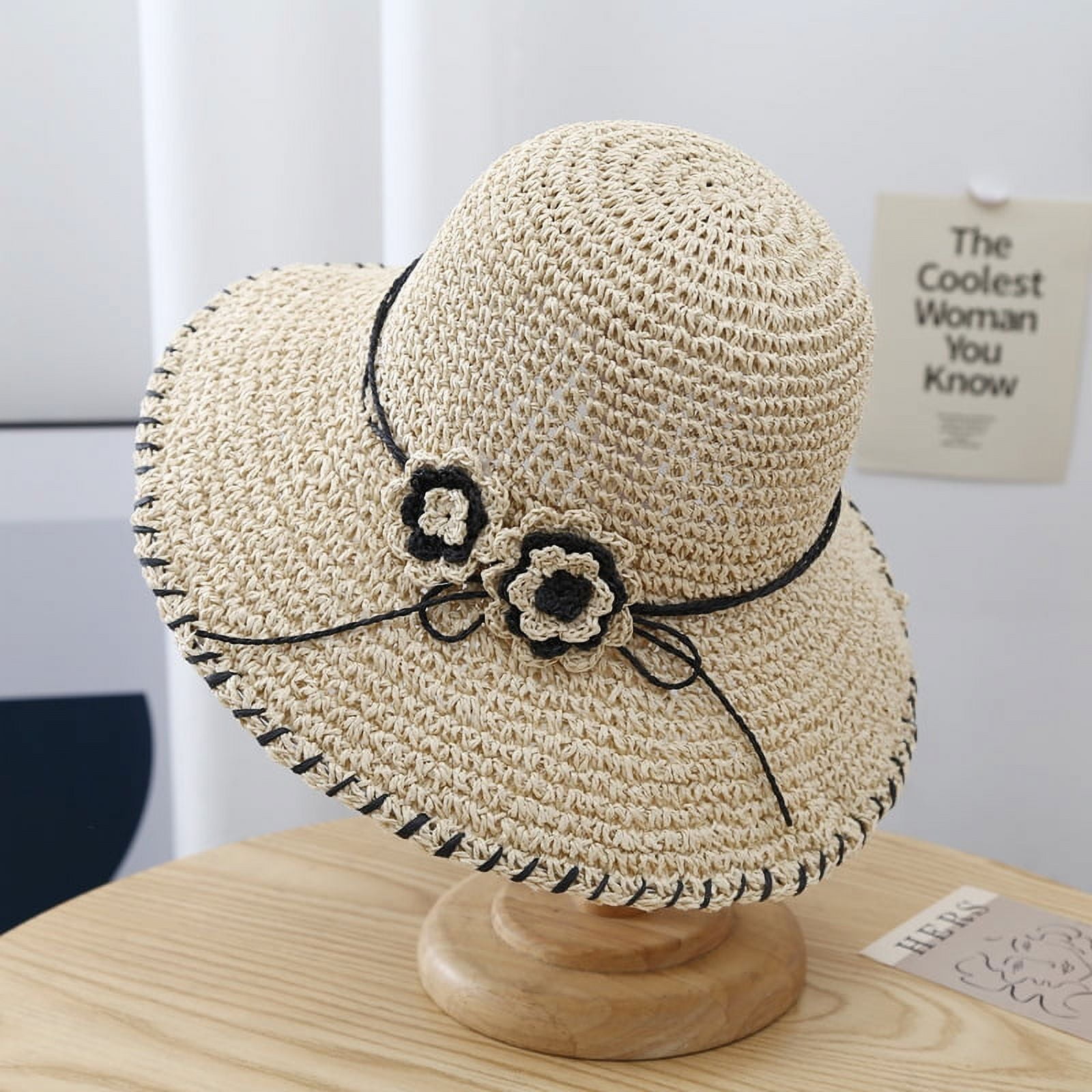 Hongrun Grass Hat, Children's Style Sun Hat, Summer UV Protection ...