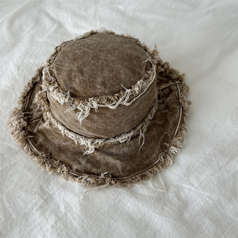Hongrun Heavy Industry Washed And Worn-Out Fur Brimmed Double-Sided ...