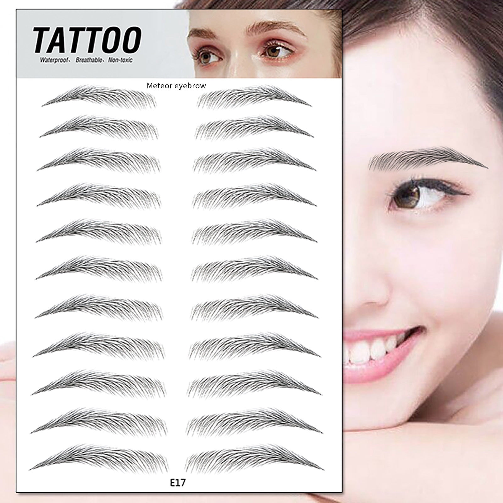 Hongssusuh Custom Stickers Stickers For Adults 3D Eyebrow Sticker ...